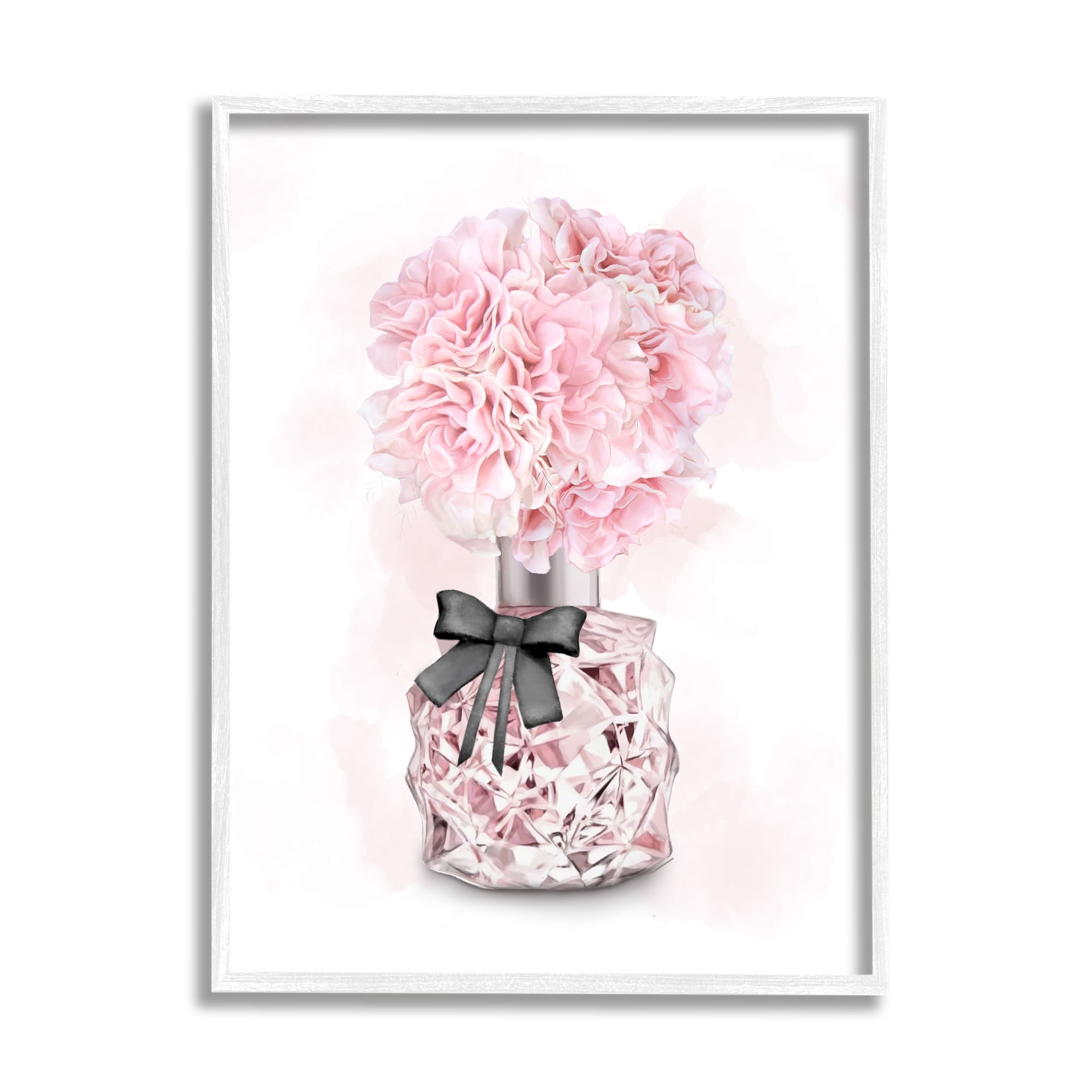 Stupell Industries Pink Flower Perfume Glam Fashion Design Graphic Art ...