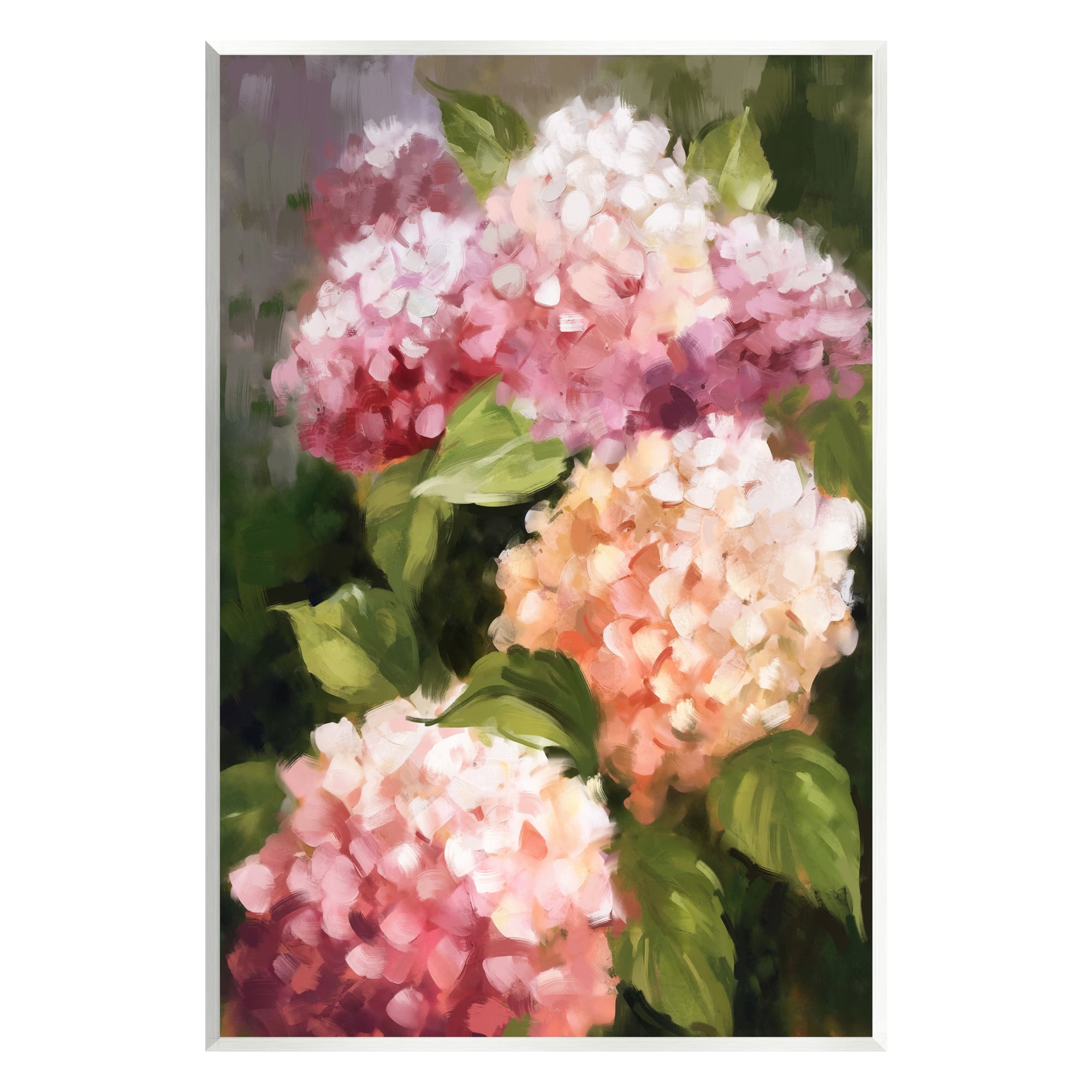 Stupell Industries Pink Hydrangea Blooms Botanical & Floral Painting ...