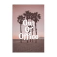 Stupell Industries Pink Tropical Out Of Office Canvas Wall Art, design ...