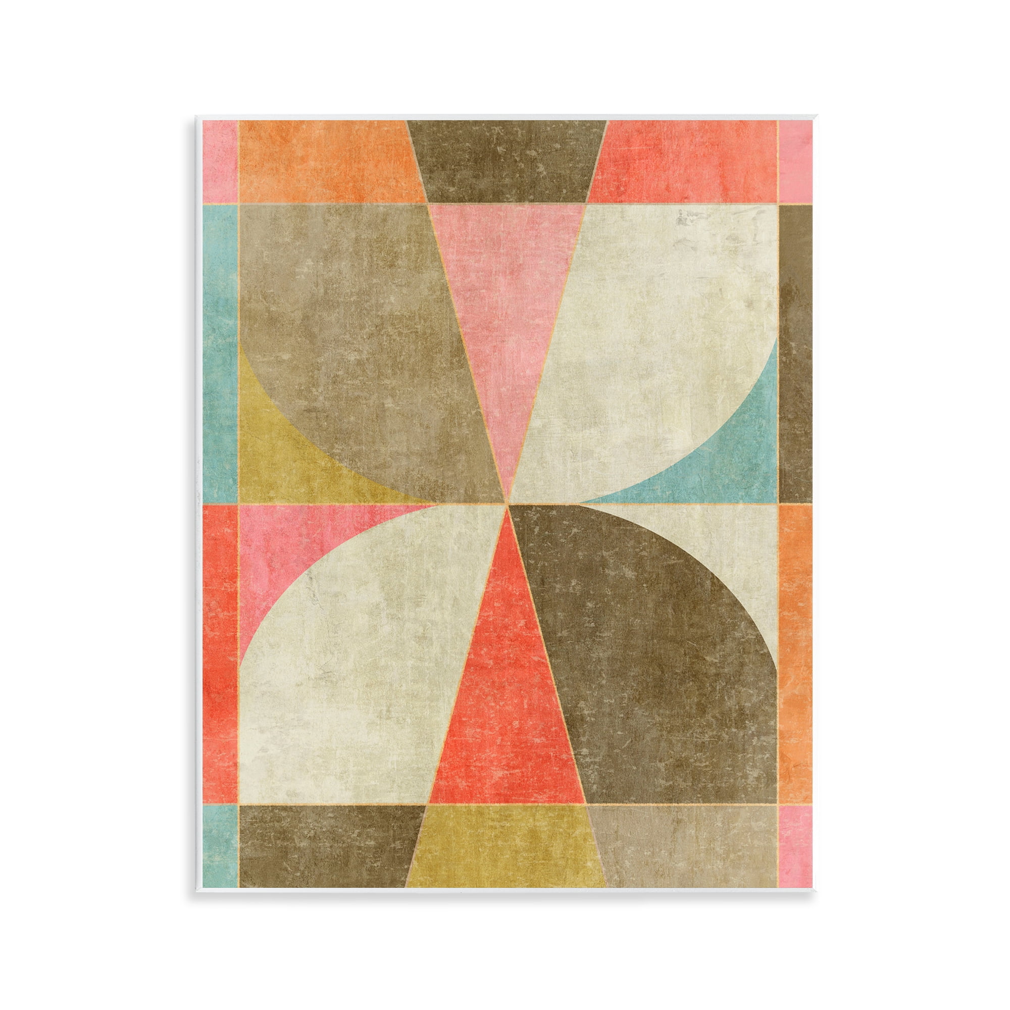 Stupell Industries Pinwheel Symmetric Shapes Wall Plaque Art, design by ...
