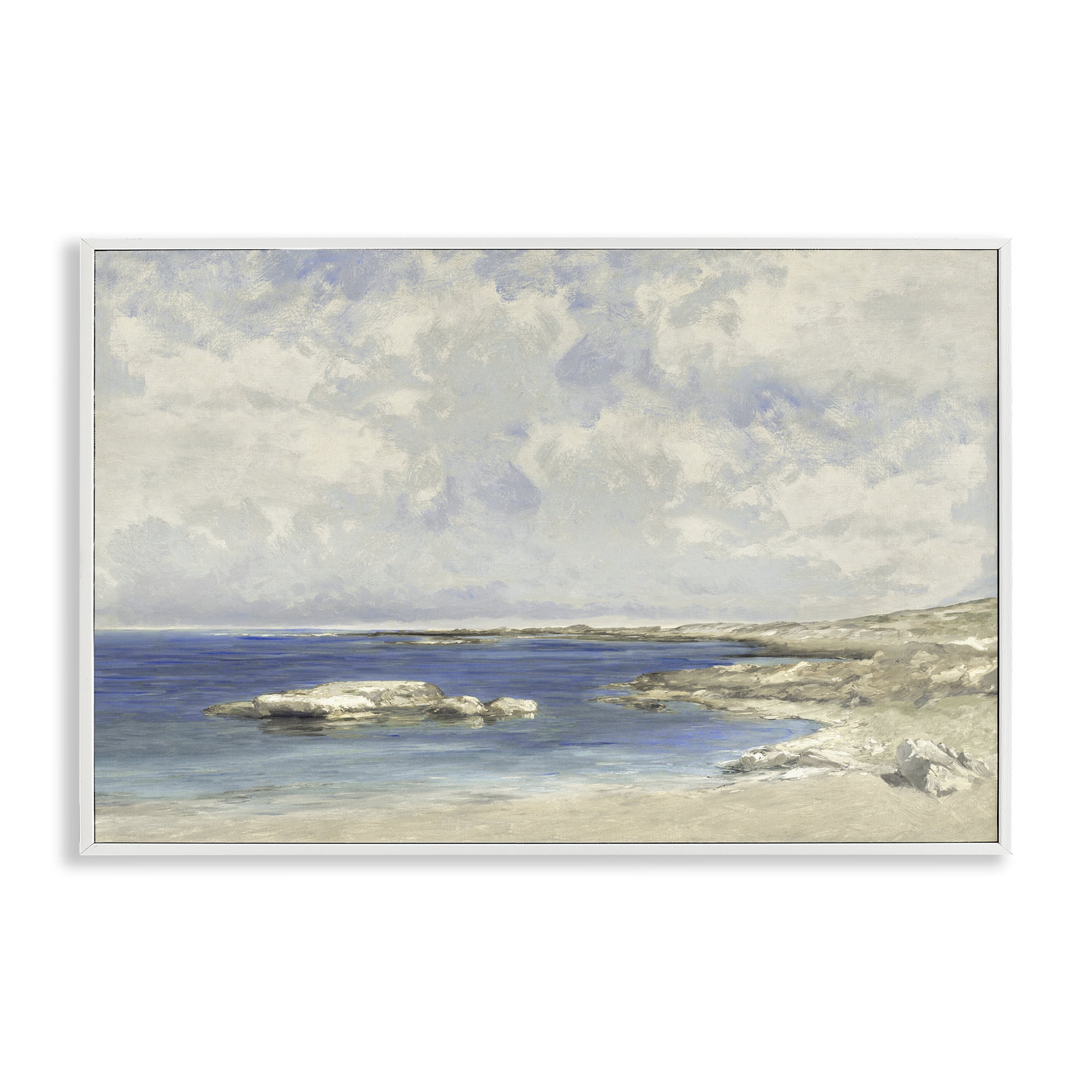 Stupell Industries Pond At Morning White Framed Giclee Art, design by ...