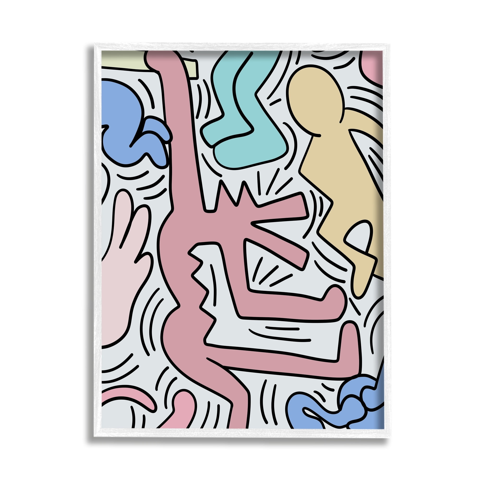 Stupell Industries Framed Wall Art - Pastel People - 24 x 30 - Walmart.com