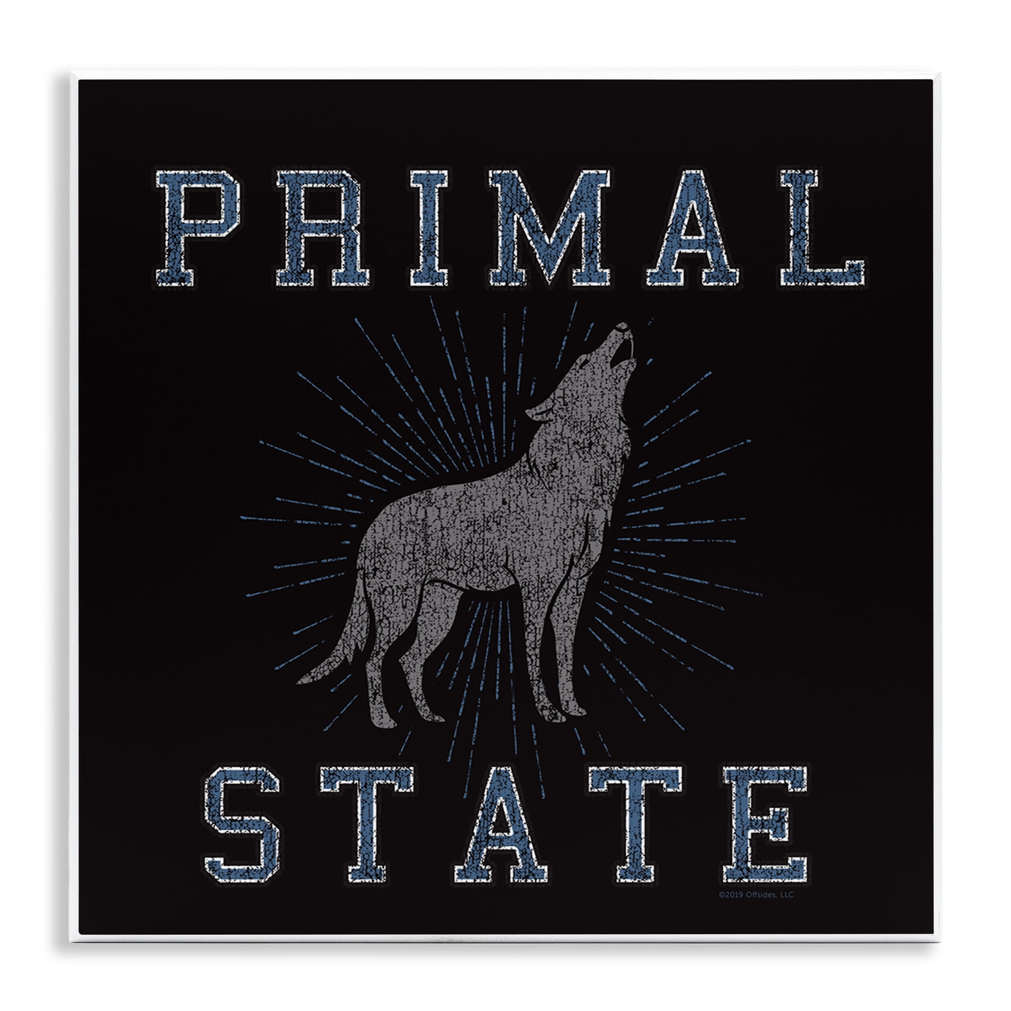 Stupell Industries Primal Wolf State Animals Painting Unframed Art ...