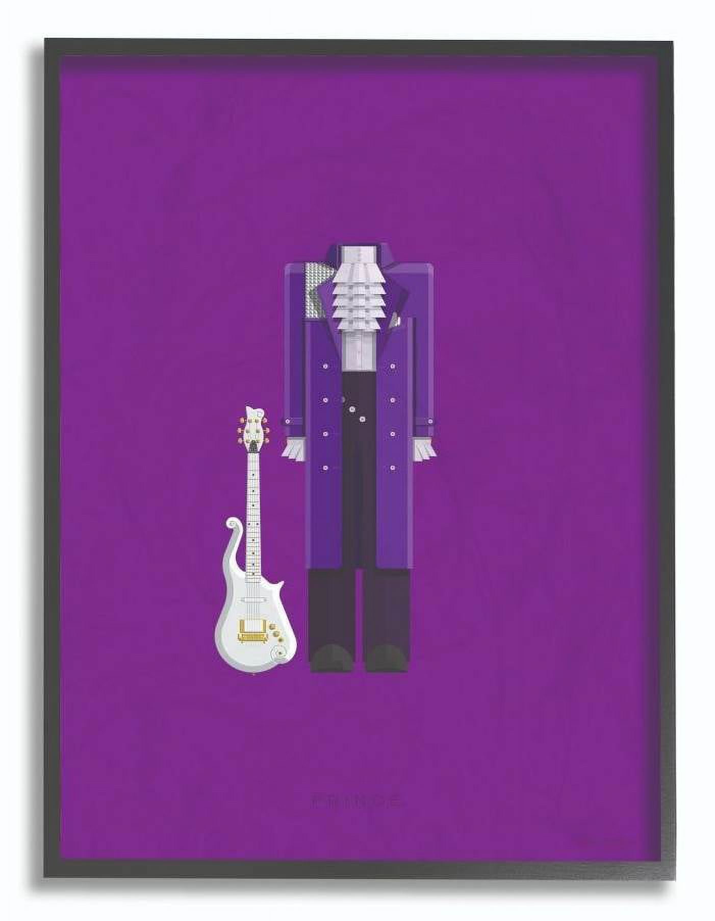 Stupell Industries Prince Famous People Characters Fashion Design Framed Wall Art by Fred ...