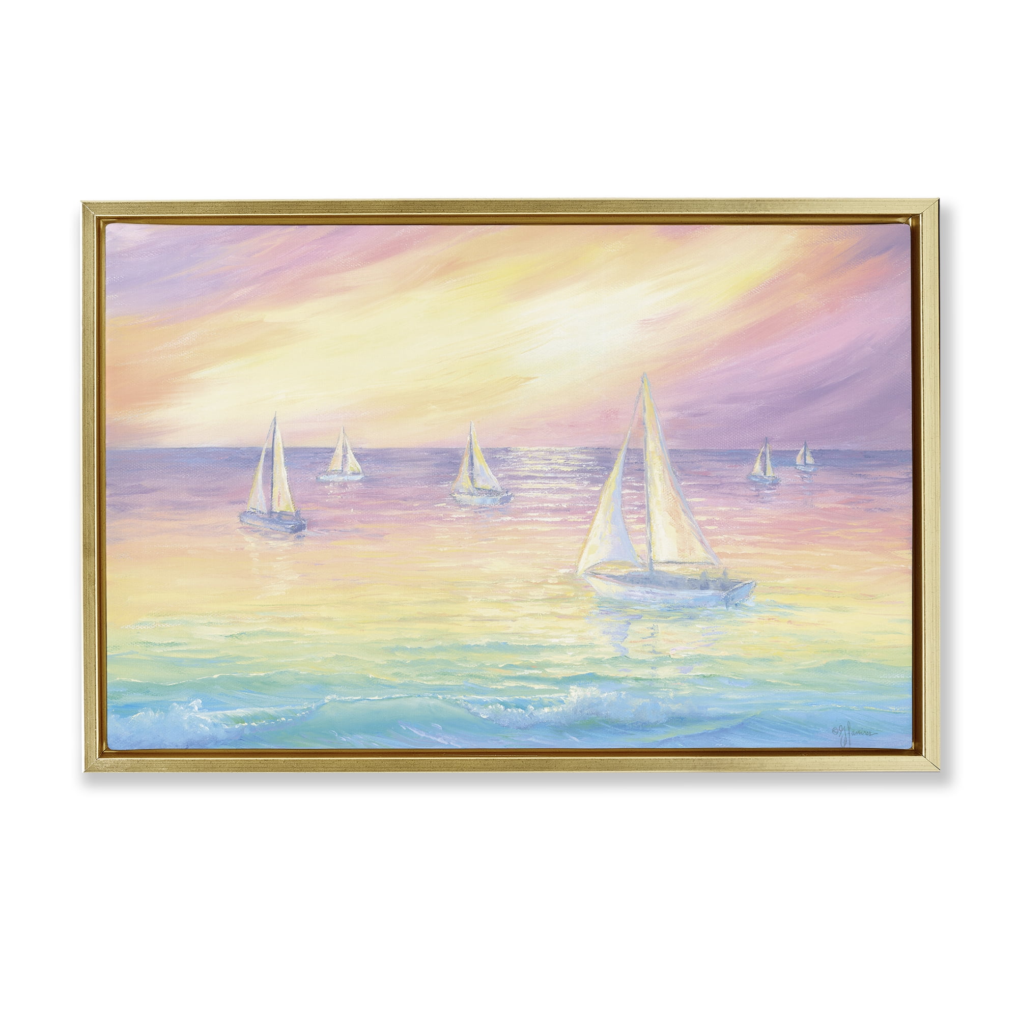 Stupell Industries Prismatic Rainbow Hued Seascape Landscape & Nature ...