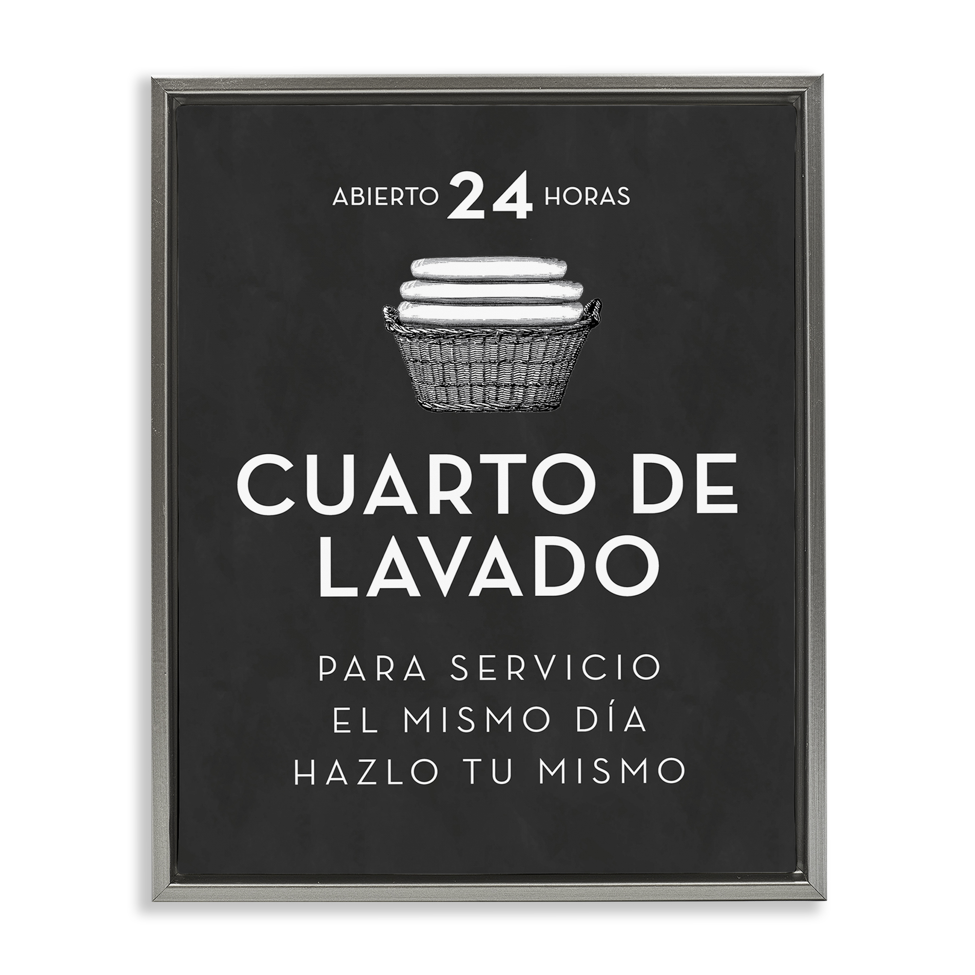 Stupell Industries Publicidad Día de Lavandería, Negro Bath & Laundry ...