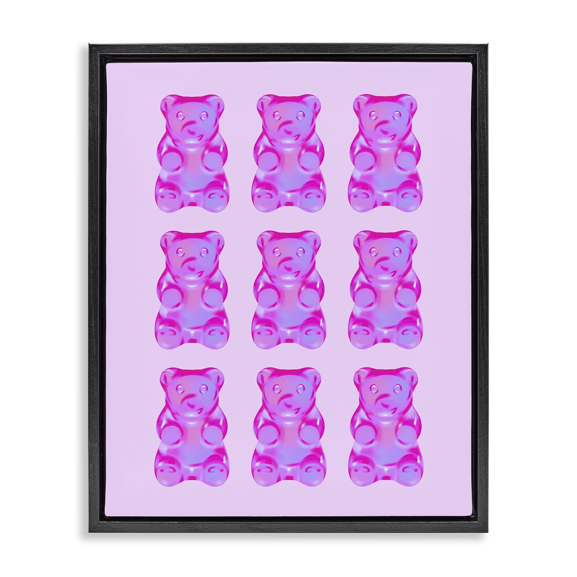 Stupell Industries Purple Ombre Candy Bears Food & Beverage Painting ...