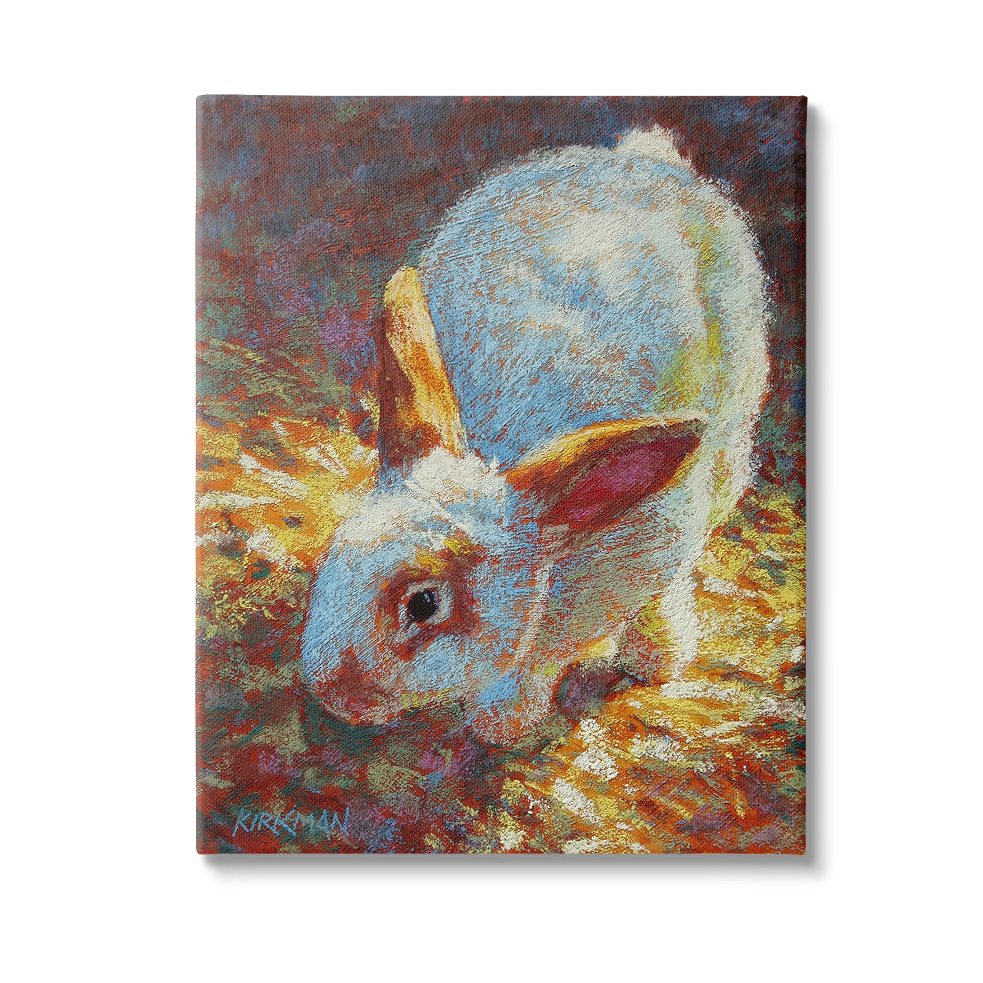 Stupell Industries Rabbit Pointillism Portrait Animals & Insects ...