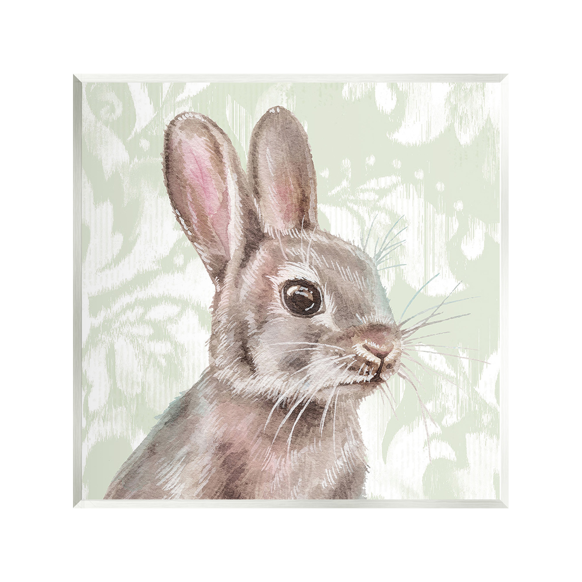 Stupell Industries Rabbit Floral Wall Art Print - 12 x 12 - Walmart.com