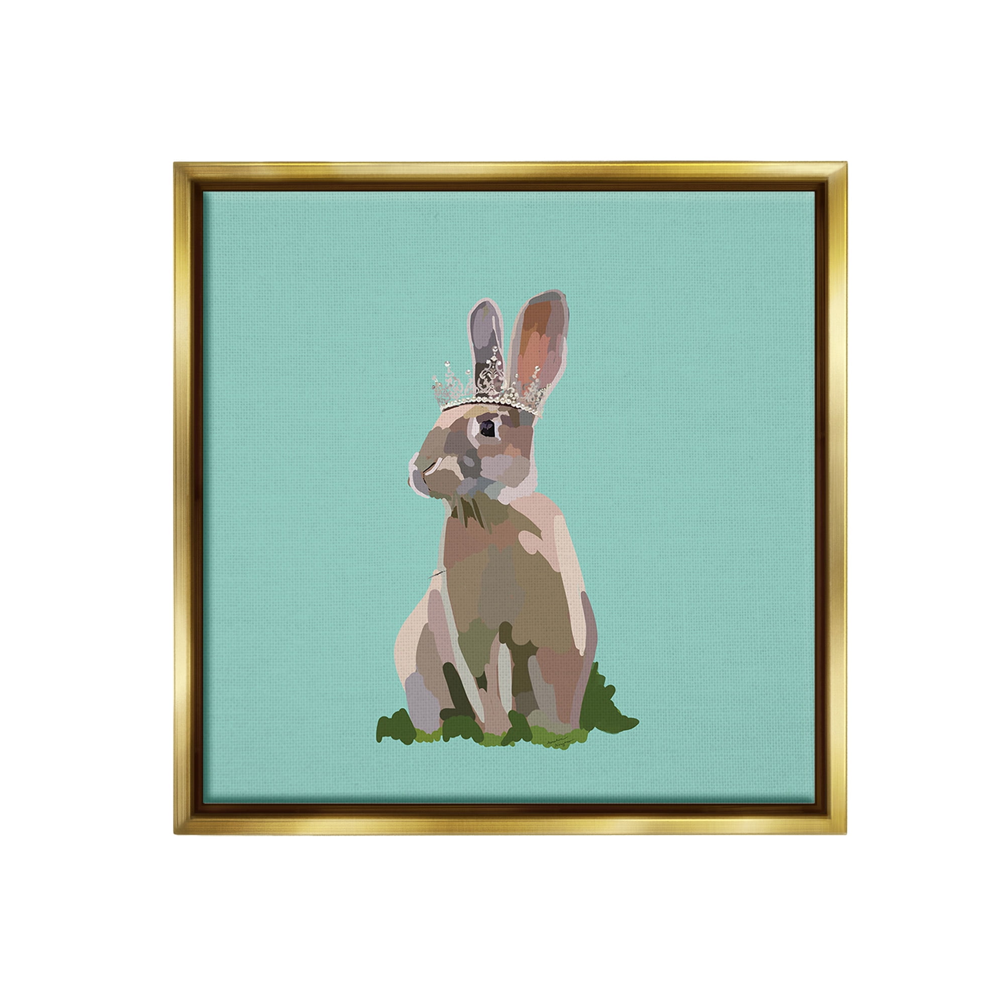 Stupell Industries Rabbit with Royal Crown Animals & Insects Painting ...