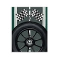 Stupell Industries Racetrack Flags & Tire Wall Plaque Art, design by ...