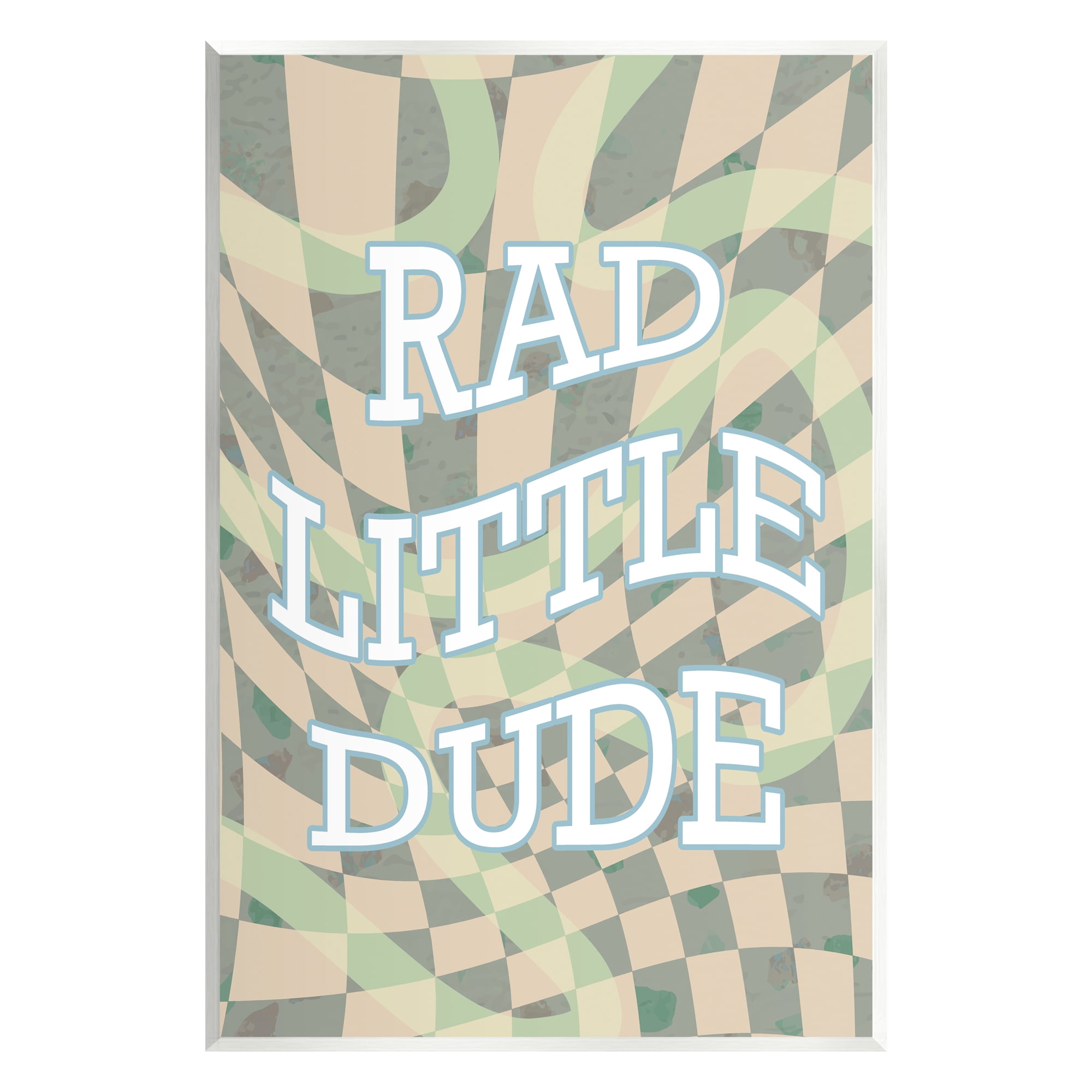 Stupell Industries Rad Little Dude Phrase Inspirational Painting ...