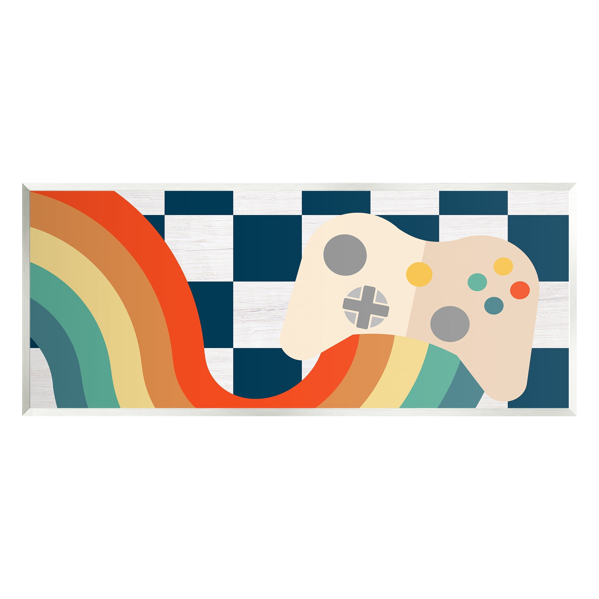 Stupell Industries Rainbow Gaming Controller Painting - Walmart.com