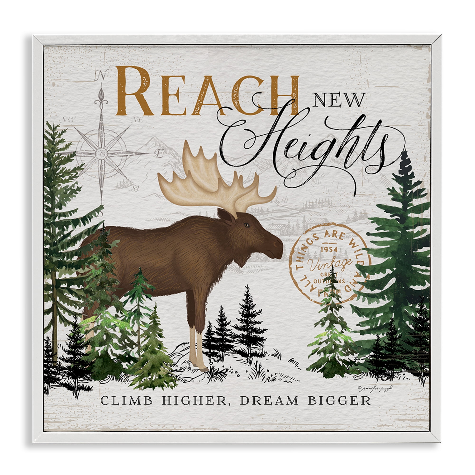 Stupell Industries Reach New Heights Ivory Pines Quotes and Sayings ...