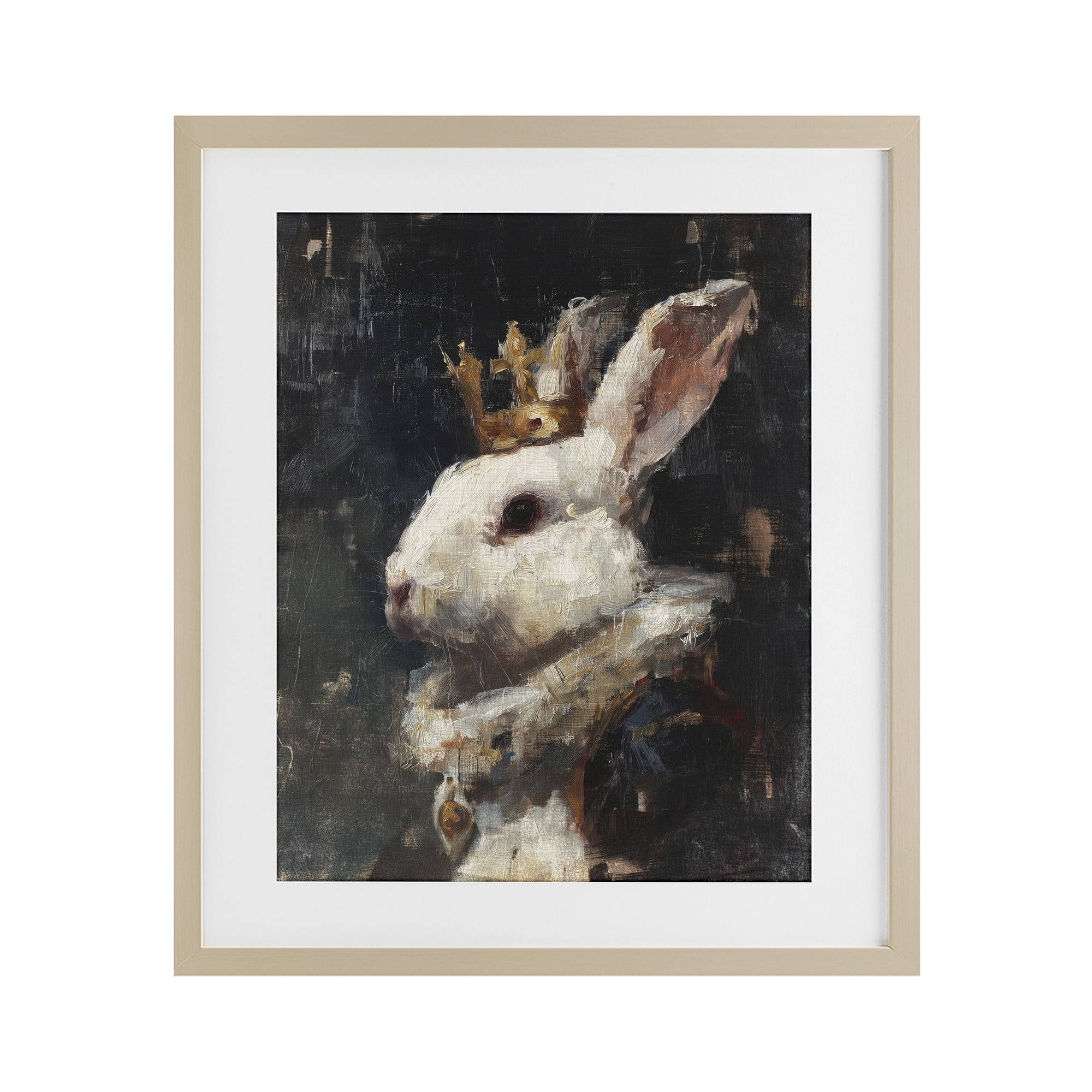 Stupell Industries Regal Monarch Rabbit Birch Framed Print Under Glass ...