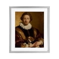 Stupell Industries Renaissance Noble with Loyal Companion Gray Framed ...