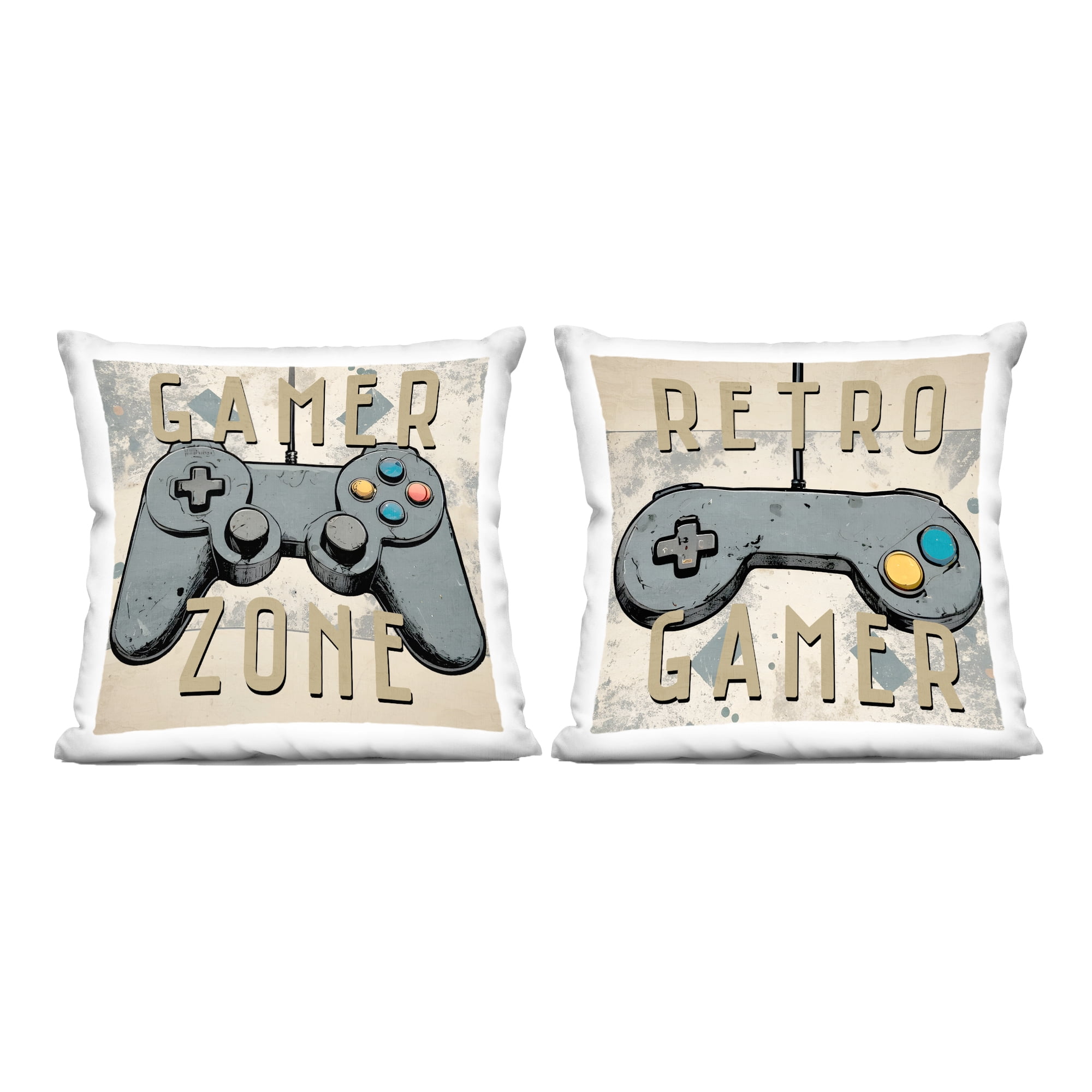 Stupell Industries Retro Gamer Controllers 18" x 18" Entertainment ...