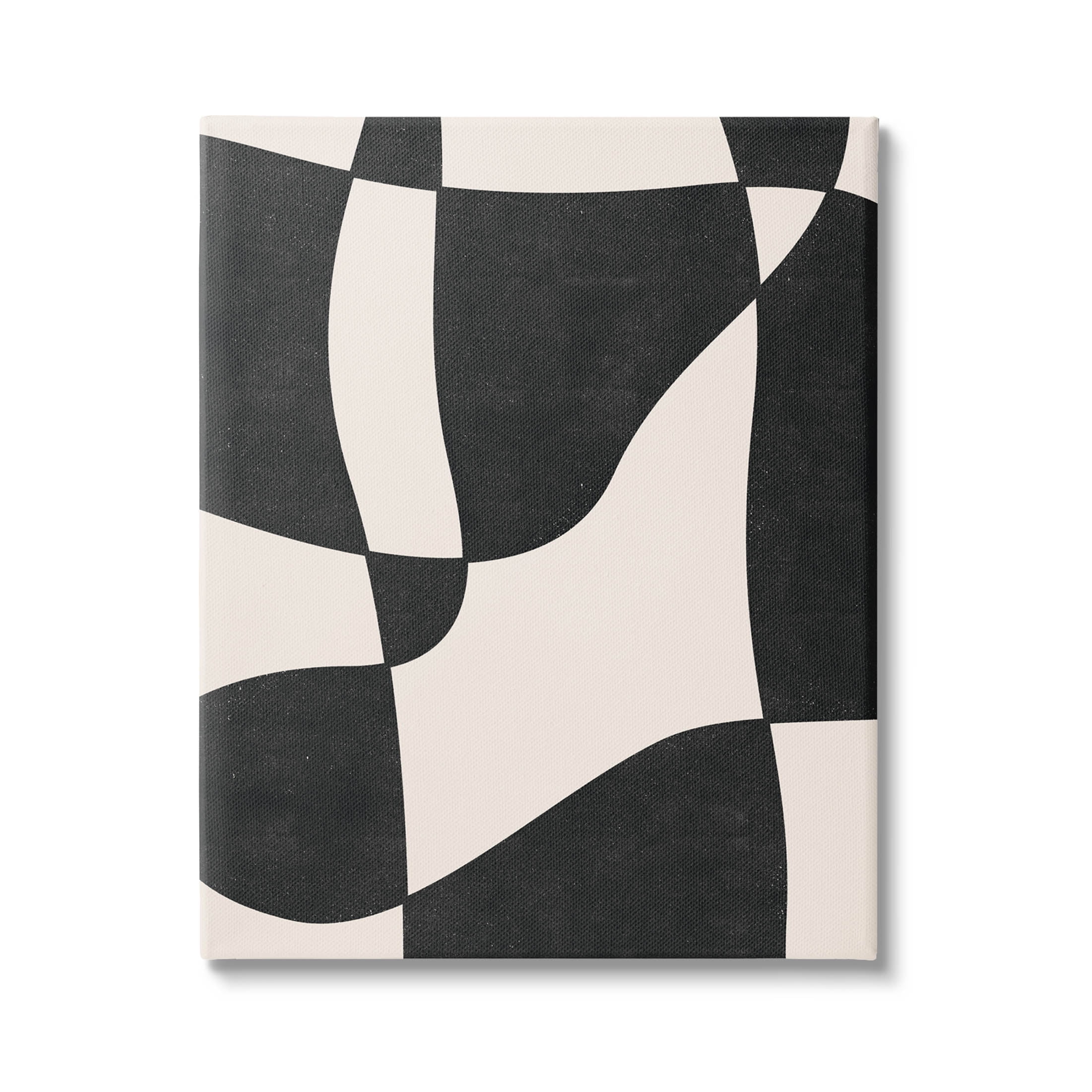Stupell Industries Retro Checkered Abstract Canvas Wall Art by JJ ...