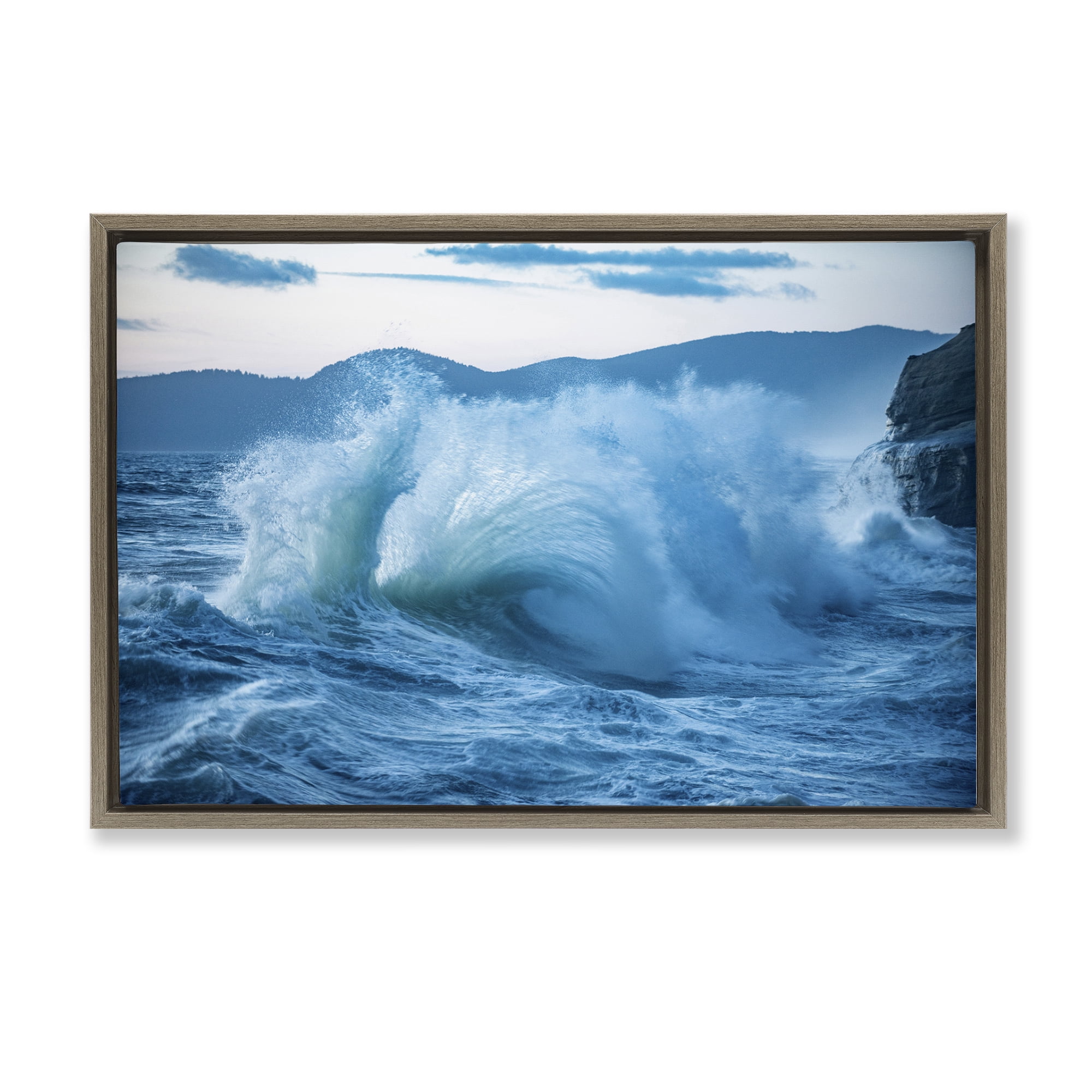 Stupell Industries Rolling Tsunami Wave Nautical & Beach Photography ...