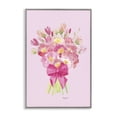 Stupell Industries Romantic Blushing Peonies Gray Framed Giclee Art ...