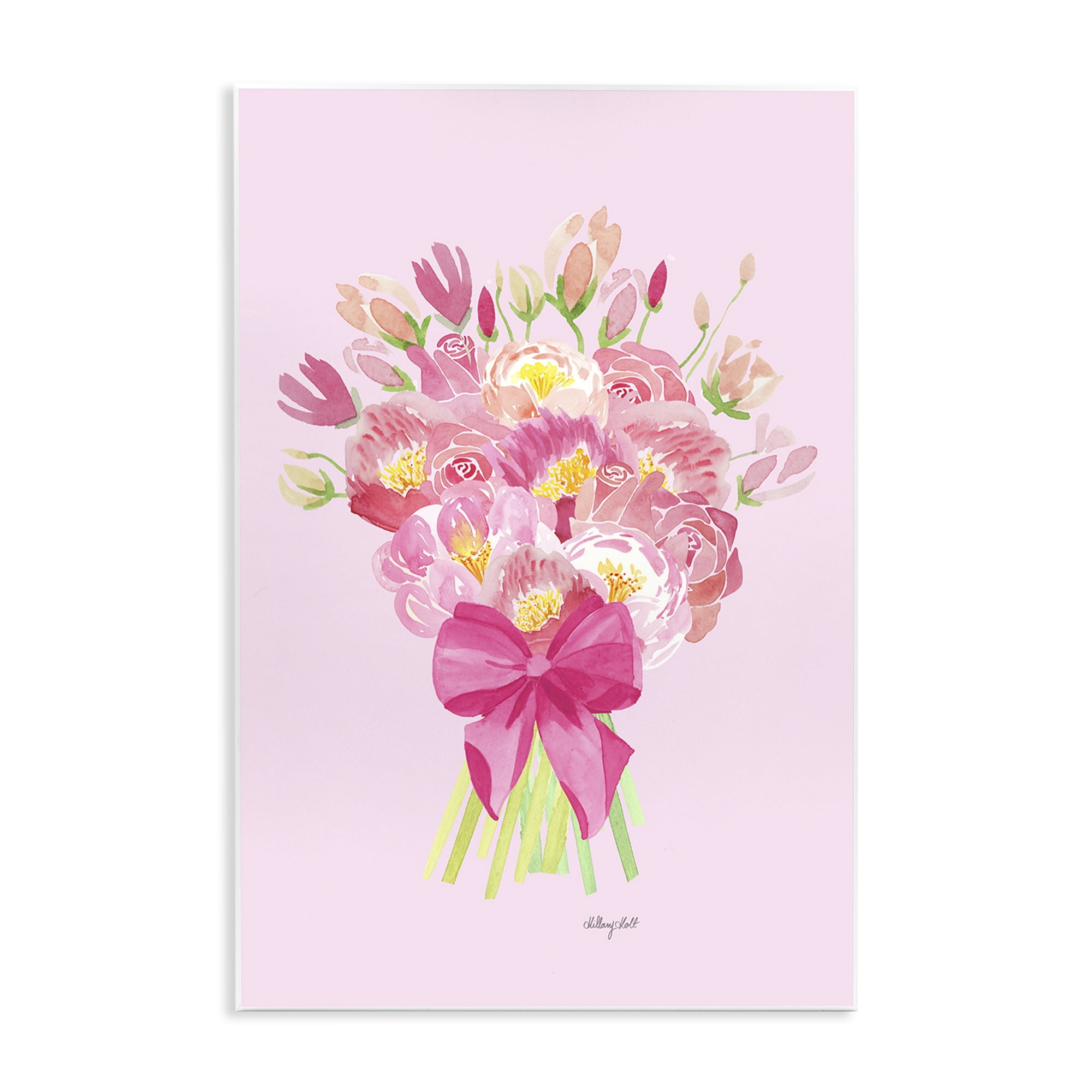 Stupell Industries Romantic Blushing Peonies Wall Plaque Art, design by ...