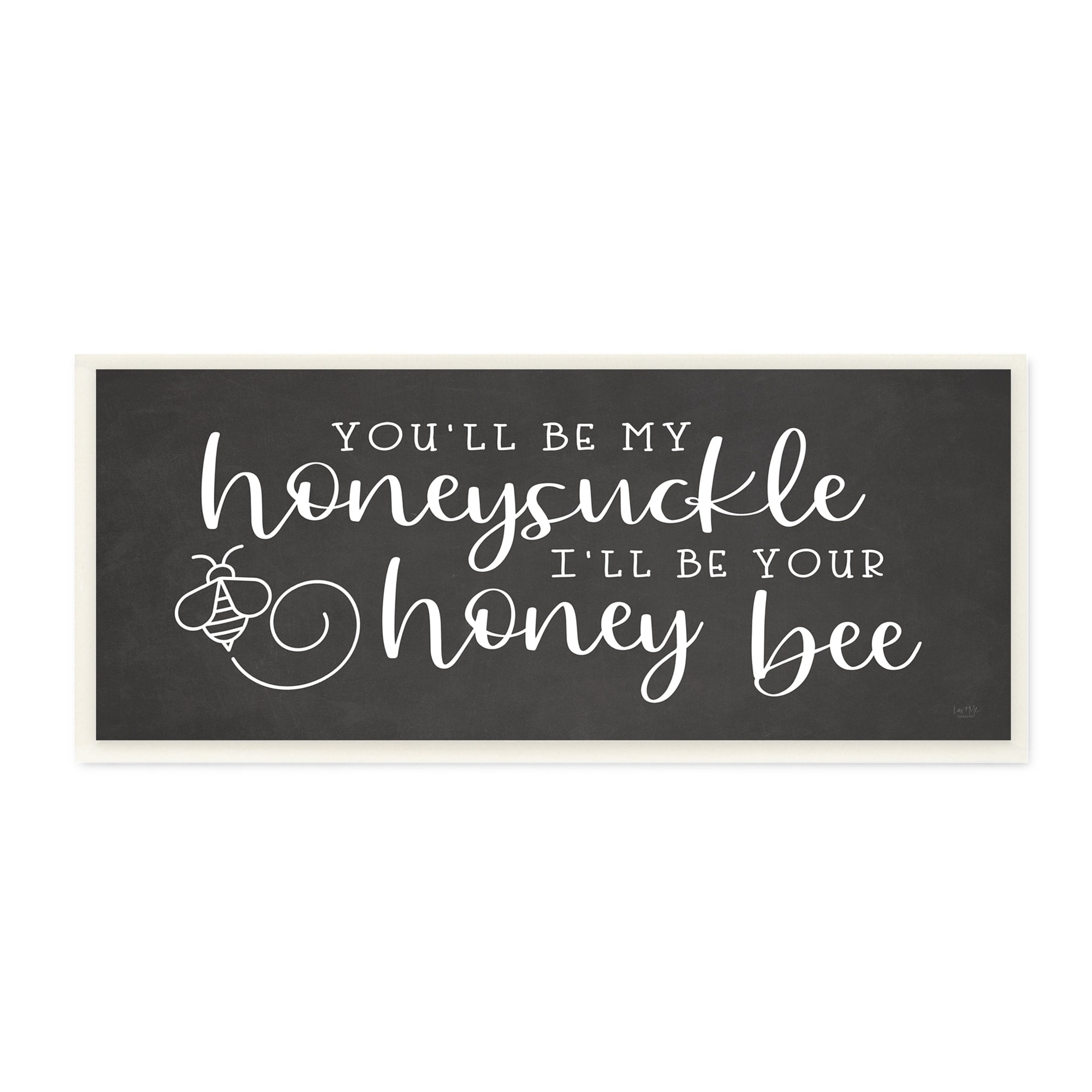Stupell Industries Romantic Honey Bee Insect Calligraphy Couples Sign ...
