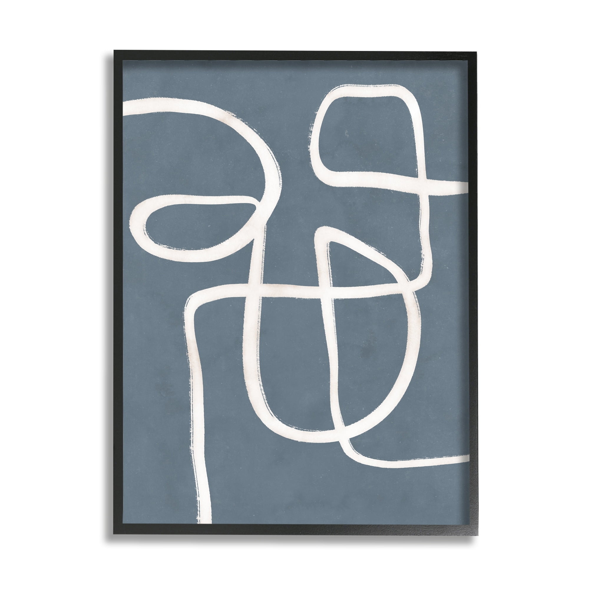 Stupell Round White Squiggles Graphic Art Print - 11 x 14 - Walmart.com