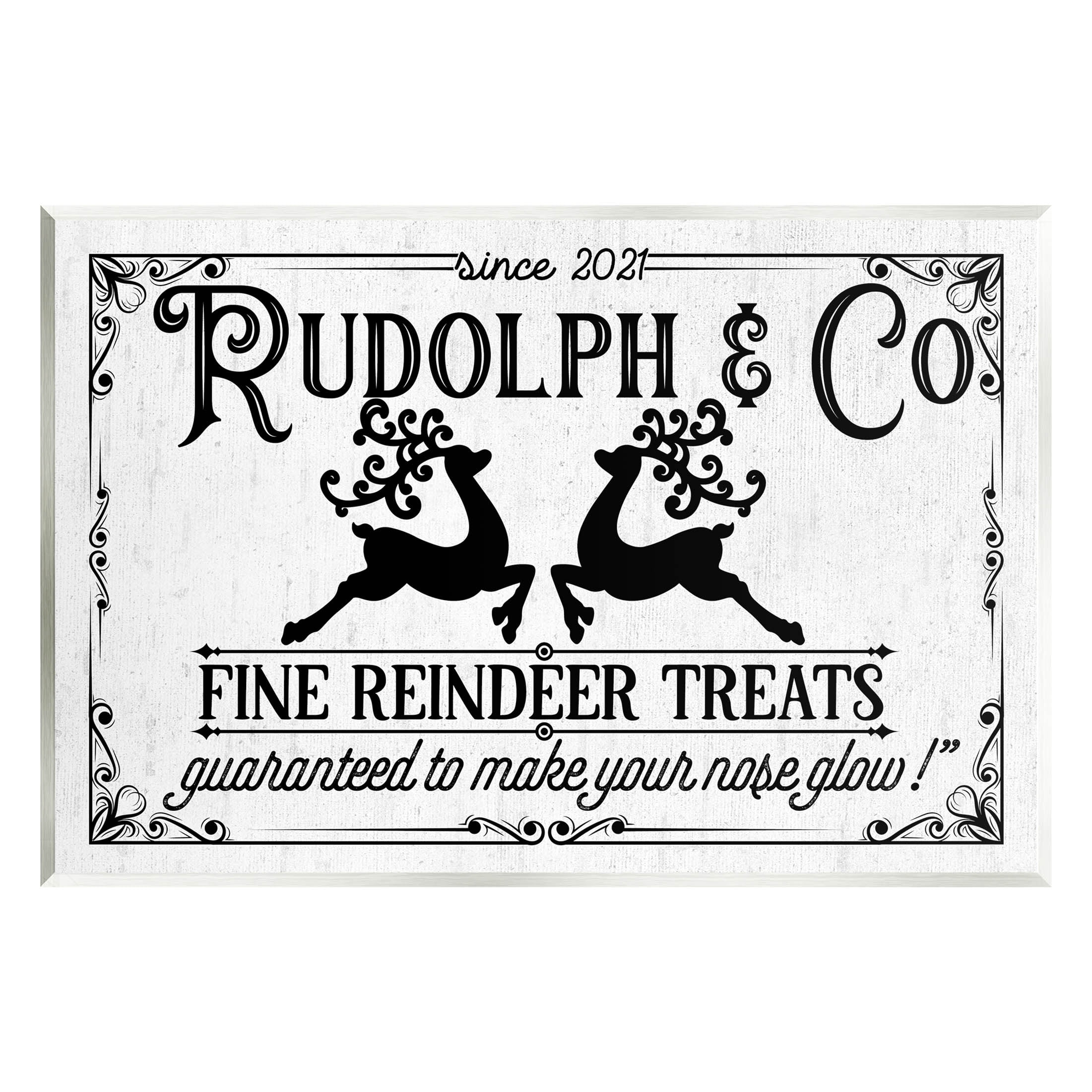 Stupell Industries Rudolph & Co Vintage Sign Graphic Art Unframed Art ...