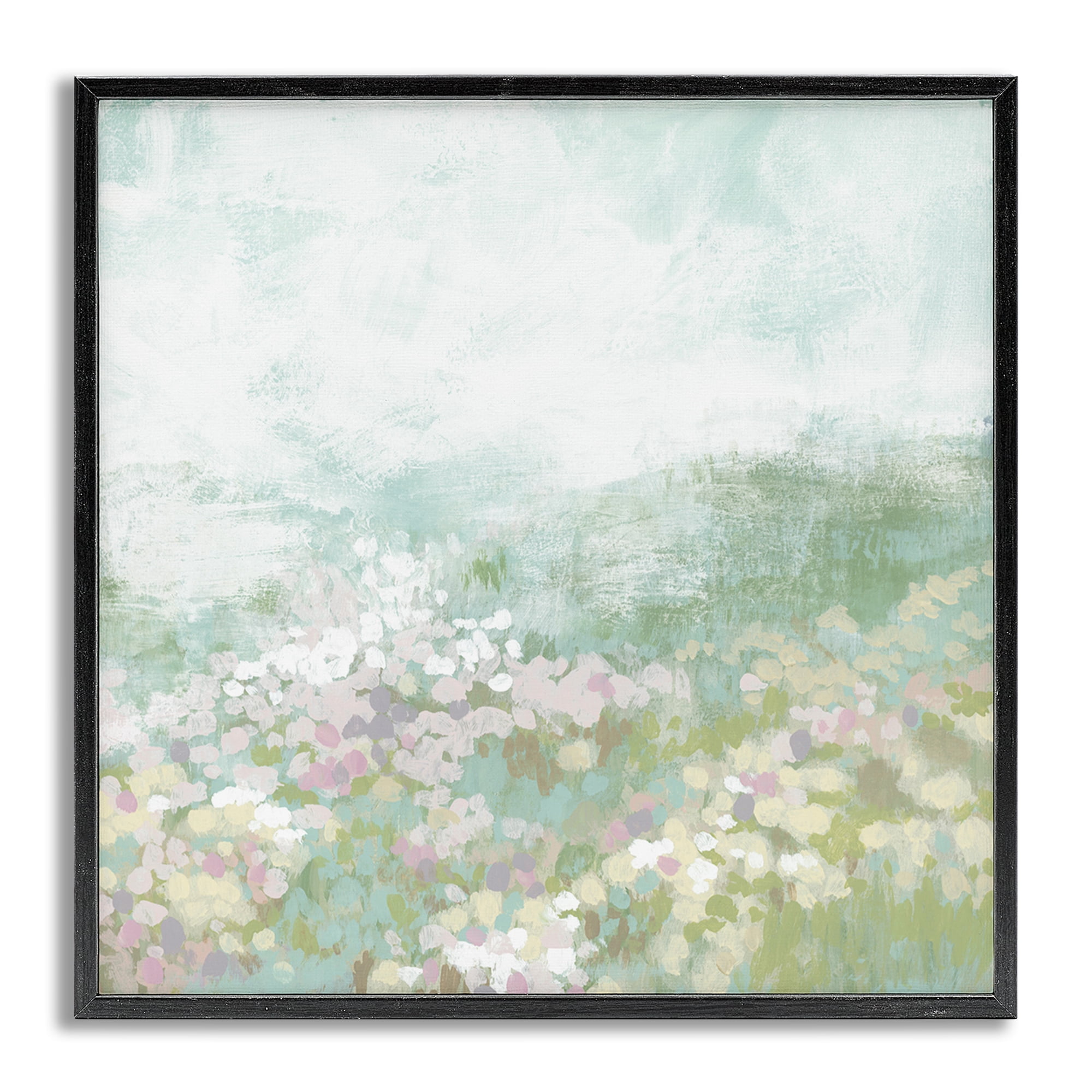 Stupell Industries Rural Meadow Impression Landscape Painting Gray ...