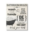 Free Shipping! Stupell Rustic Bathroom Rules Sign Wash Hands Decor ...