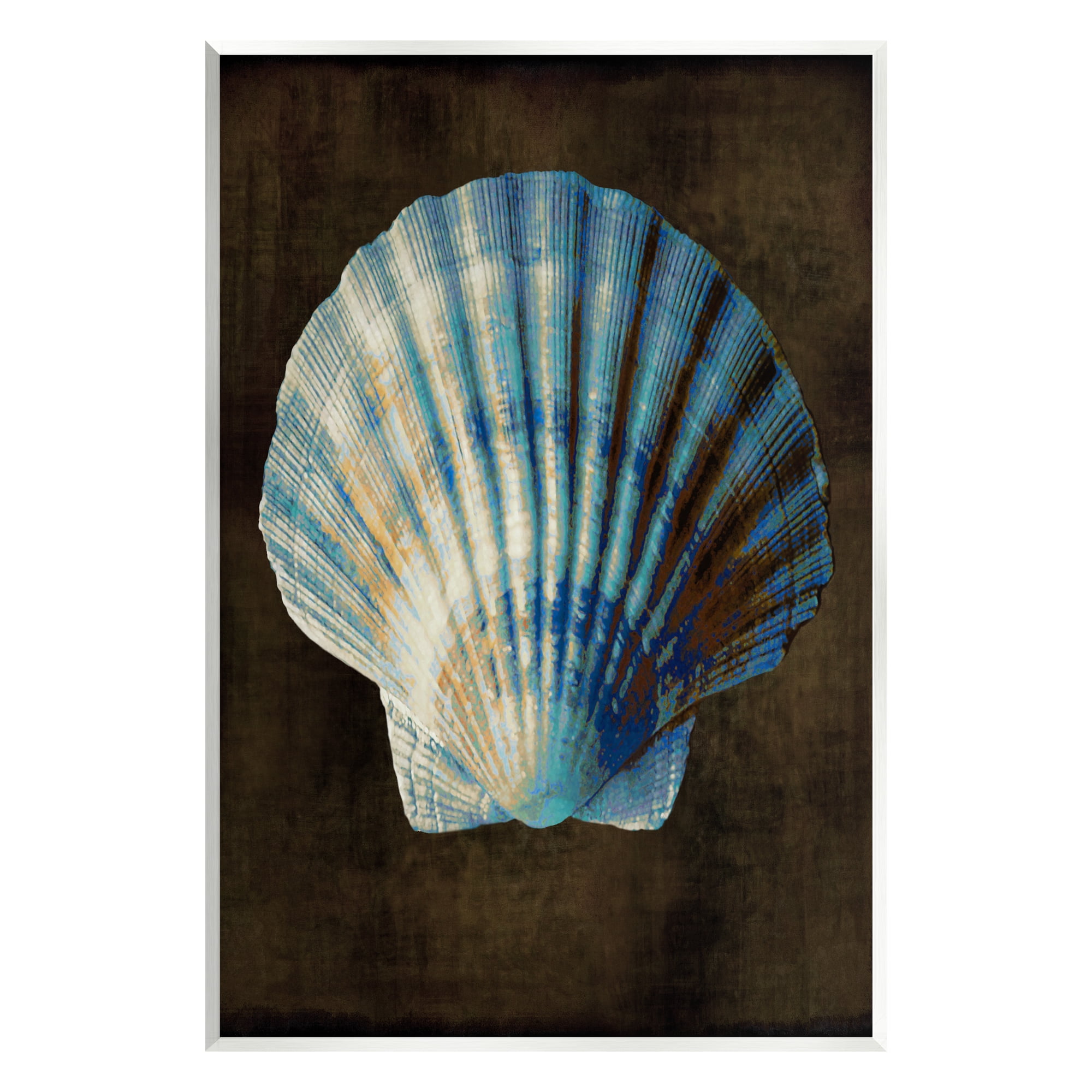 Stupell Industries Rustic Clam Shell Nature Painting Unframed Art Print ...