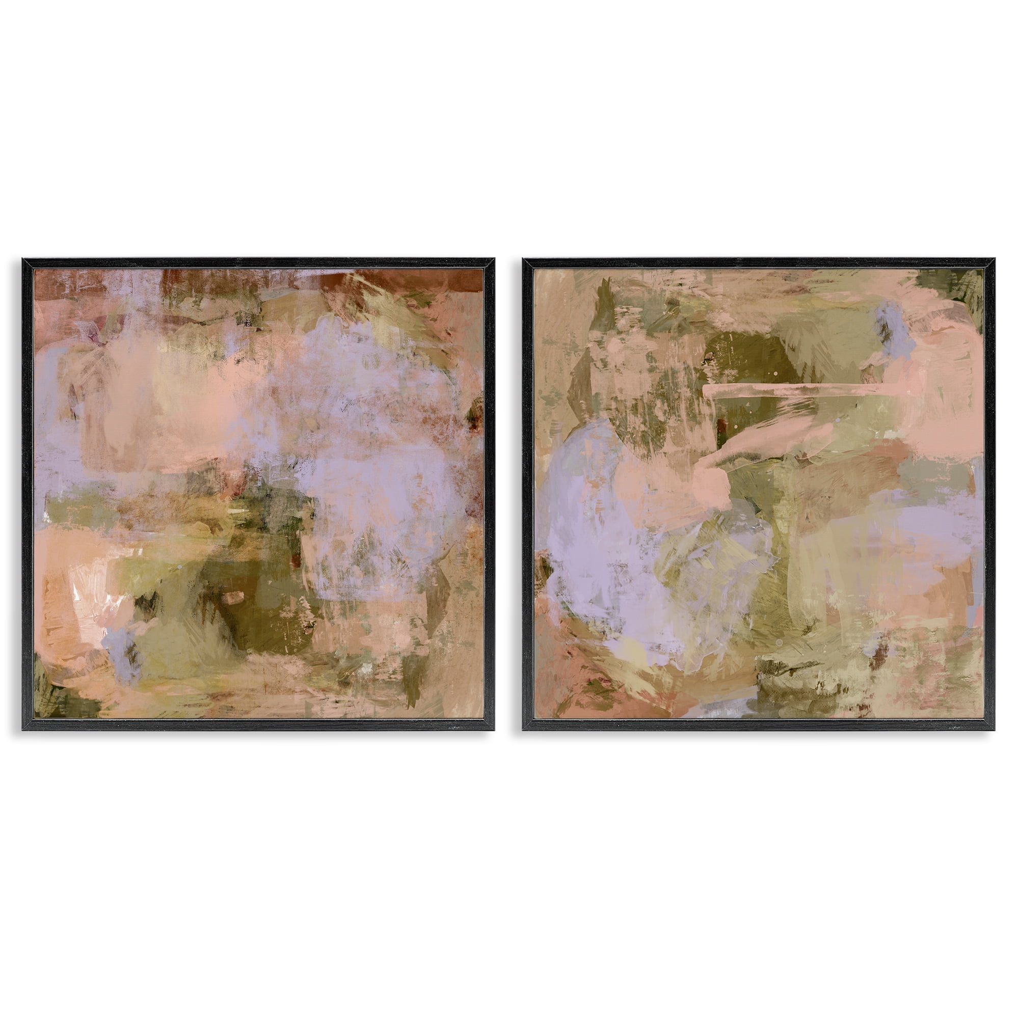 Stupell Industries Rustic Paint Distortion Abstract Painting Black ...