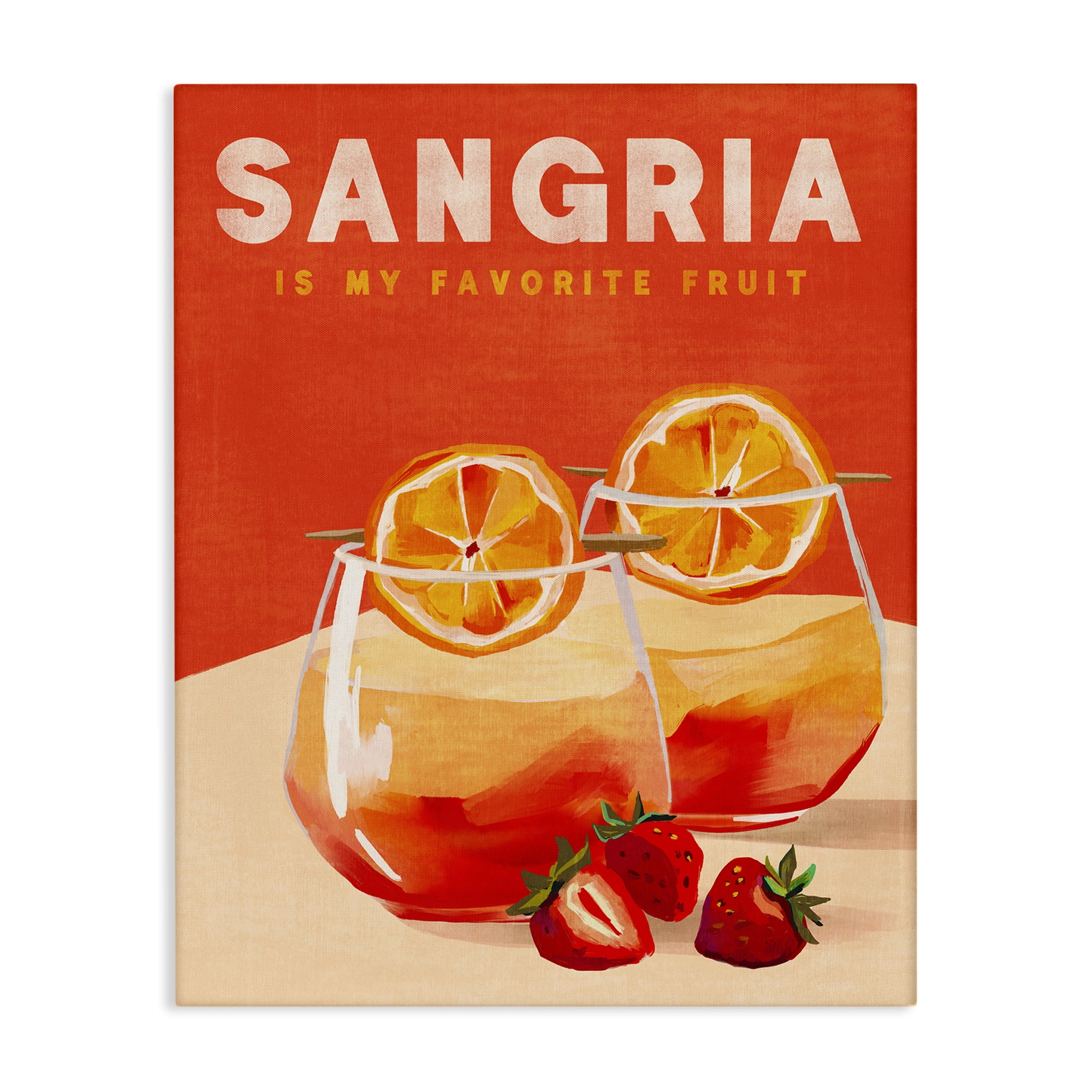 Stupell Industries Sangria Favorite Fruit Food & Beverage Painting ...