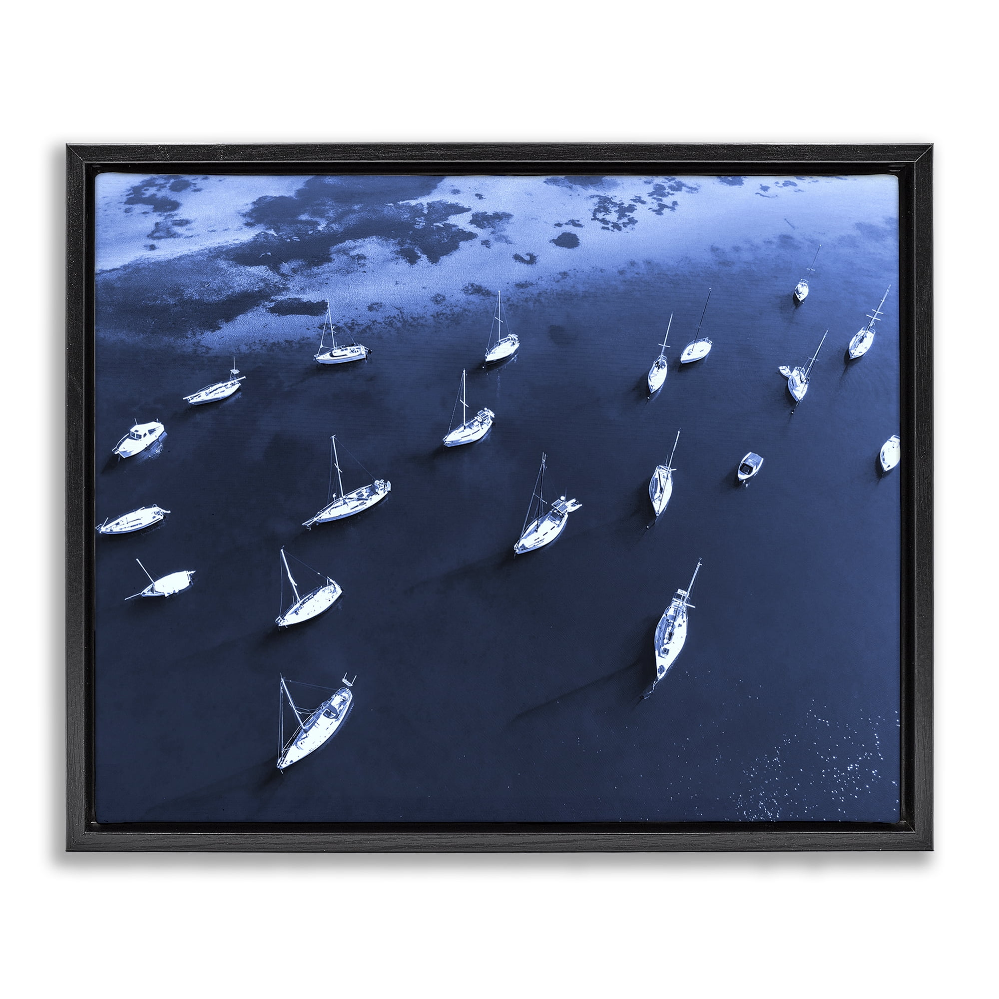 Stupell Industries Scattered Boats on Sea Transportation Photography ...