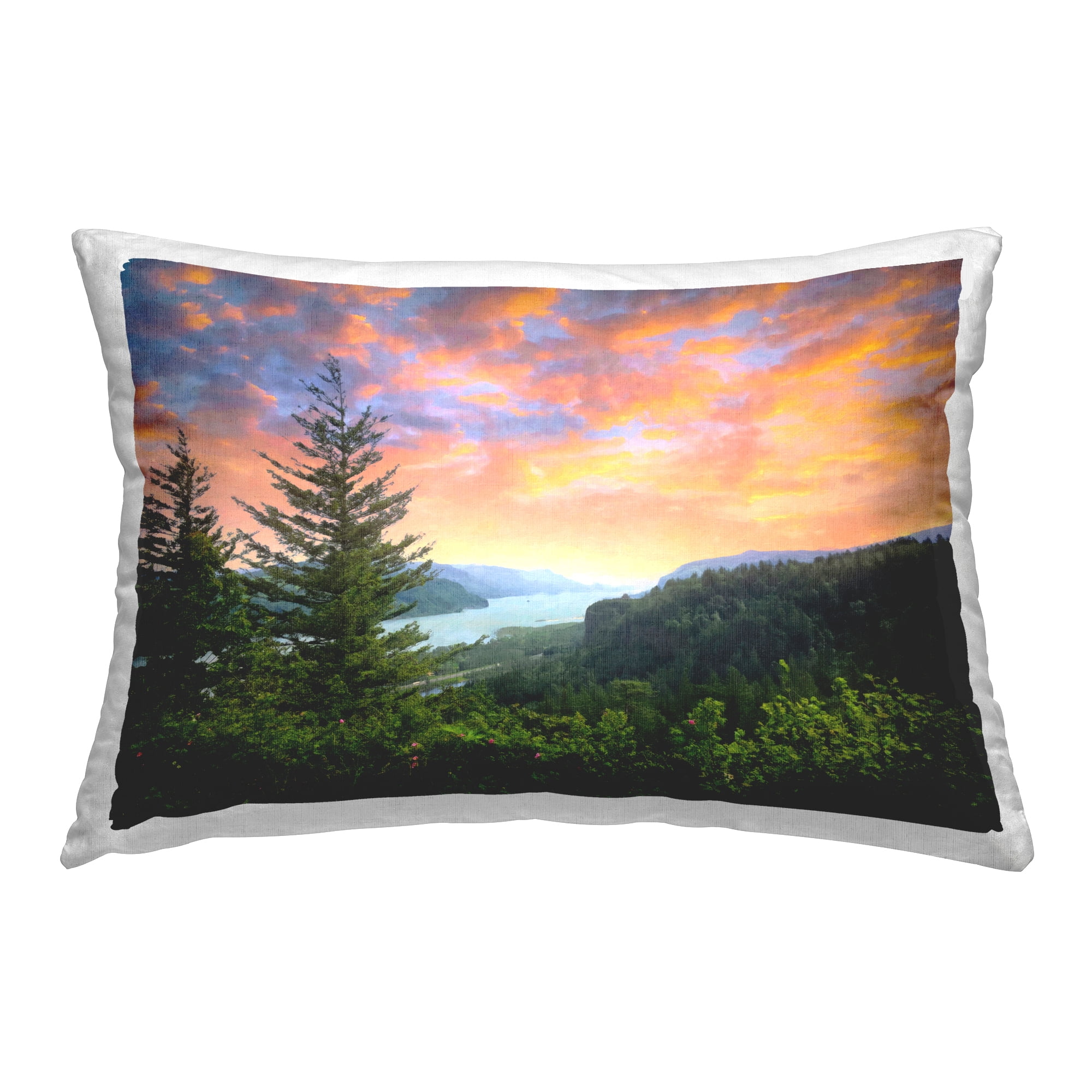 Stupell Industries Scenic Overlook at Sunset Decorative Printed Throw ...
