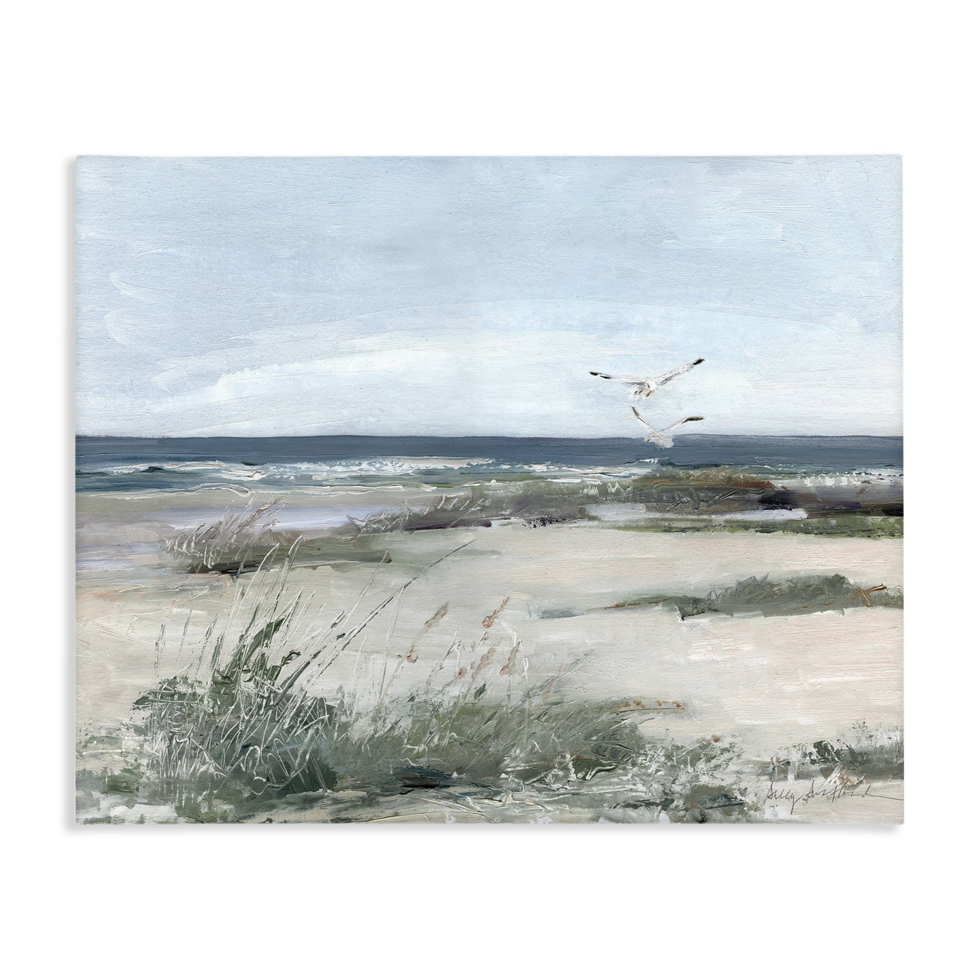 Stupell Industries Seagull Pair over Waves Canvas Wall Art, design by ...