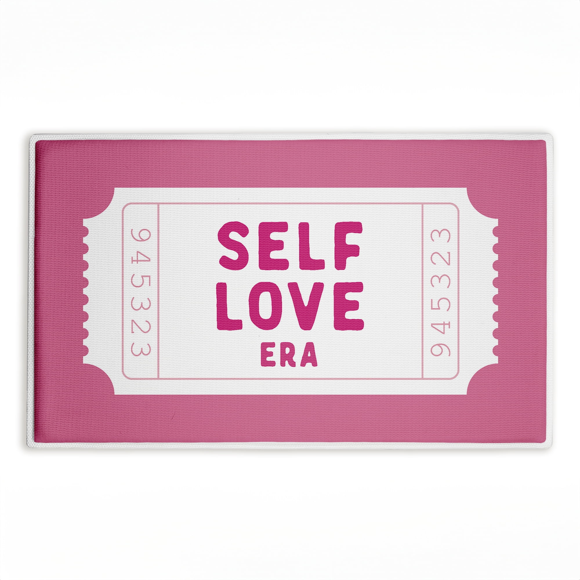 Stupell Industries Self Love Era Ticket Printed Plush Bath Mat and Bath ...