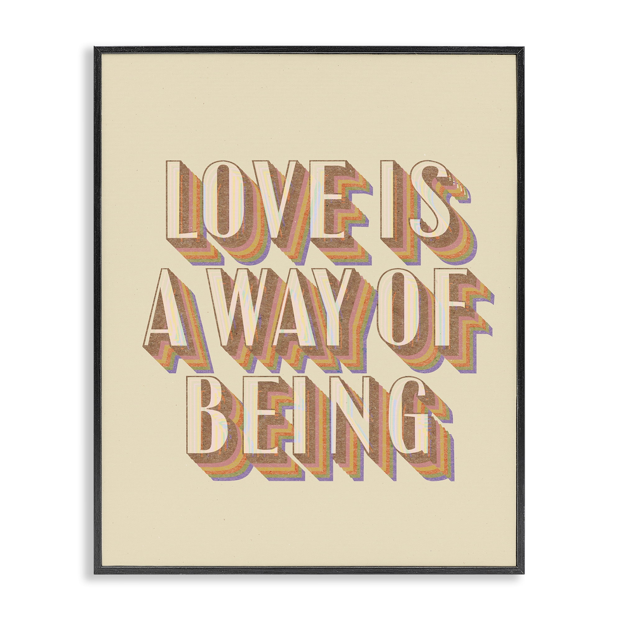Stupell Industries Sentimental Love Phrase Text & Numbers Painting ...