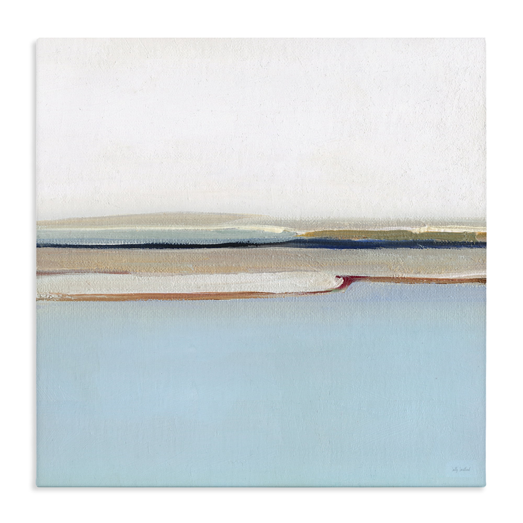 Stupell Industries Serene Minimal Shoreline at Dawn Canvas Wall Art ...