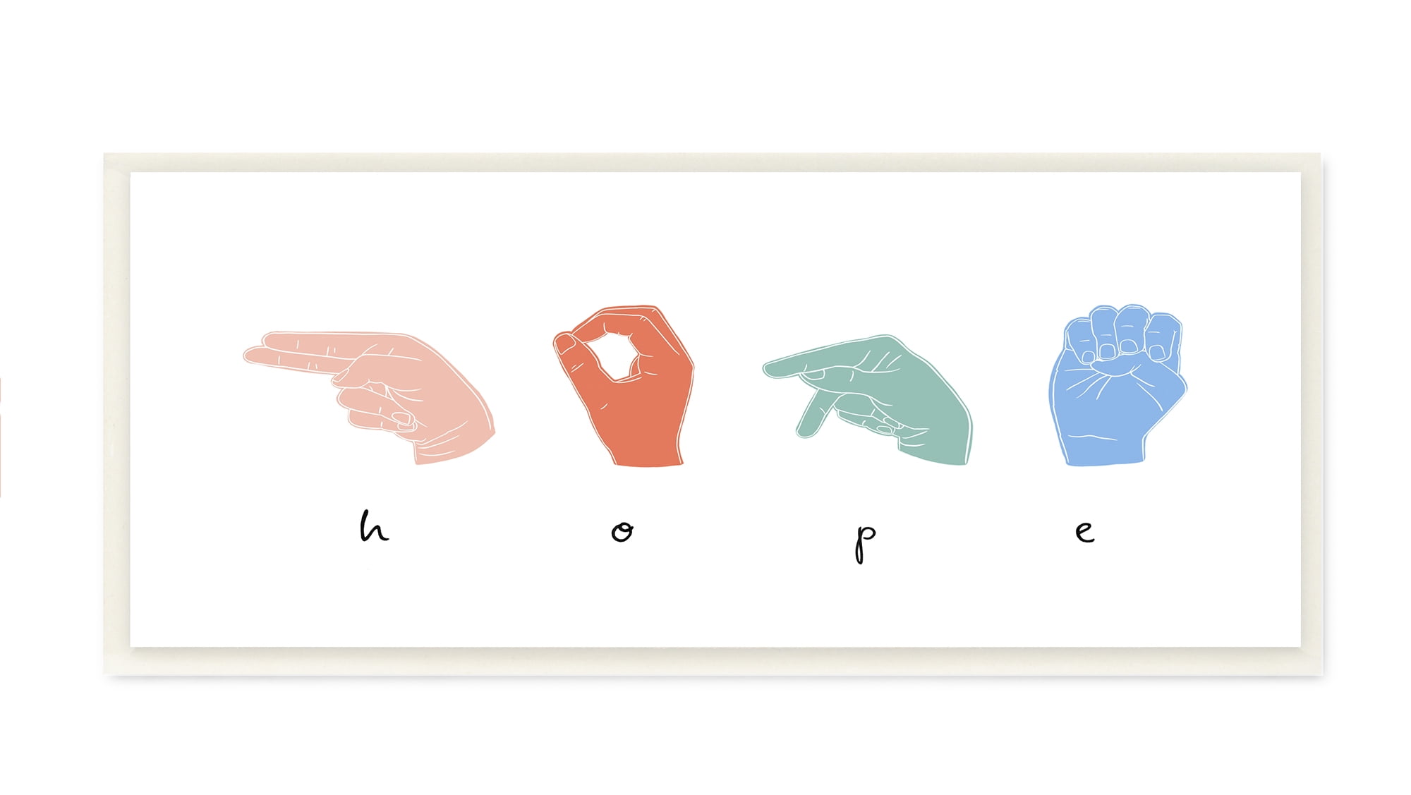 Stupell Industries Sign Language Hope Hands Design Wood Plaque by Emma ...