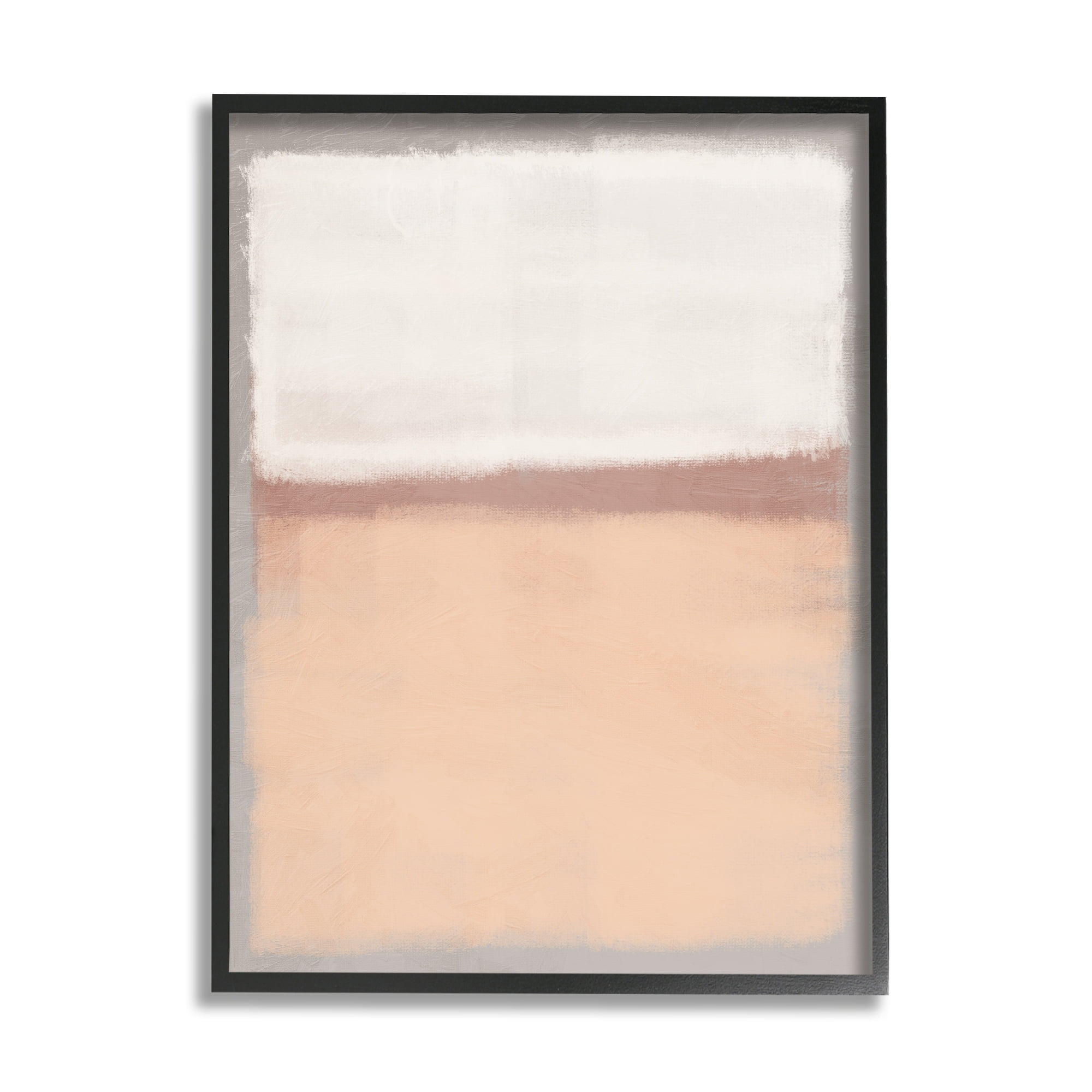 Simple Opaque Painting Warm Orange White Abstract Abstract Painting ...