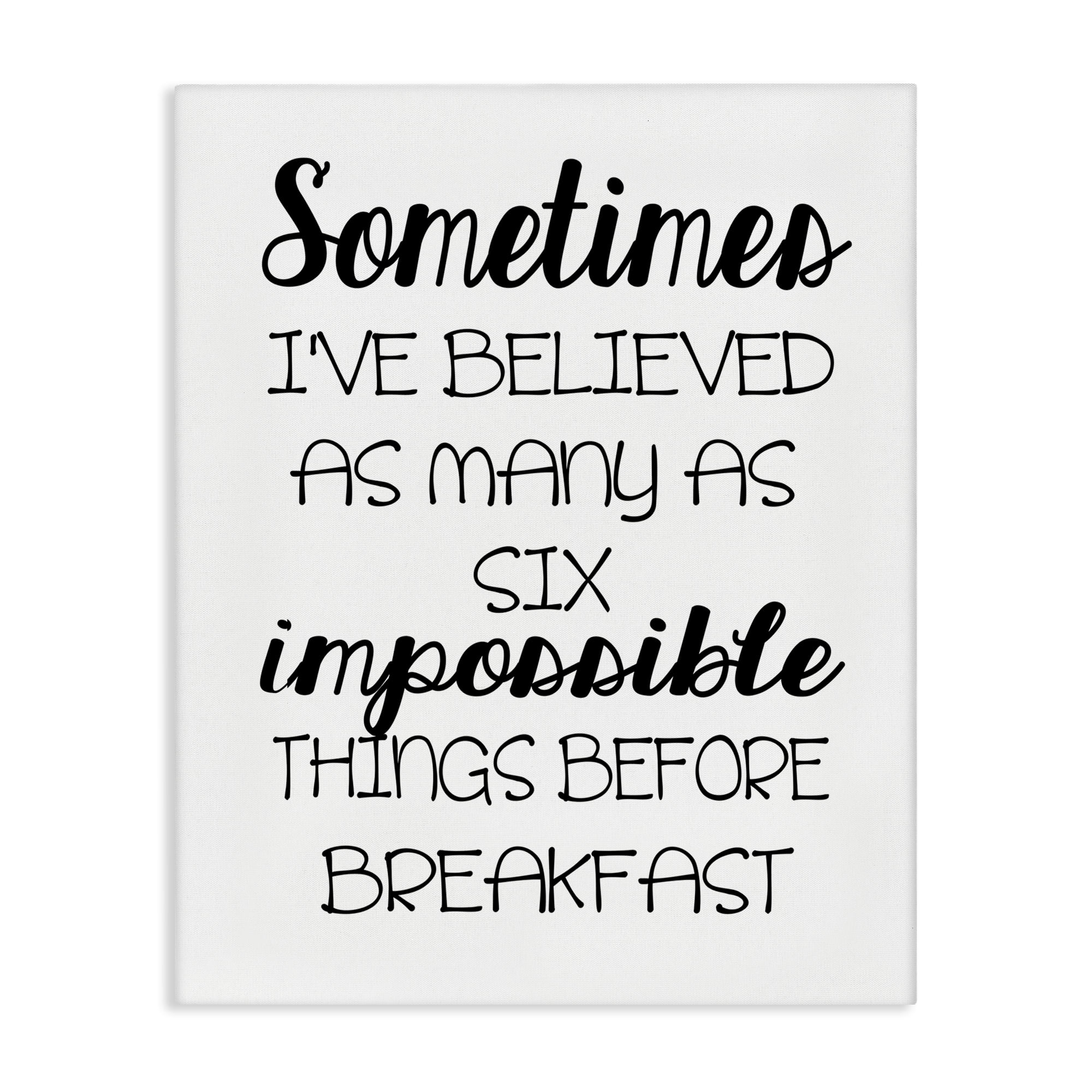 Stupell Industries Six Things Story Quote Text & Numbers Painting ...