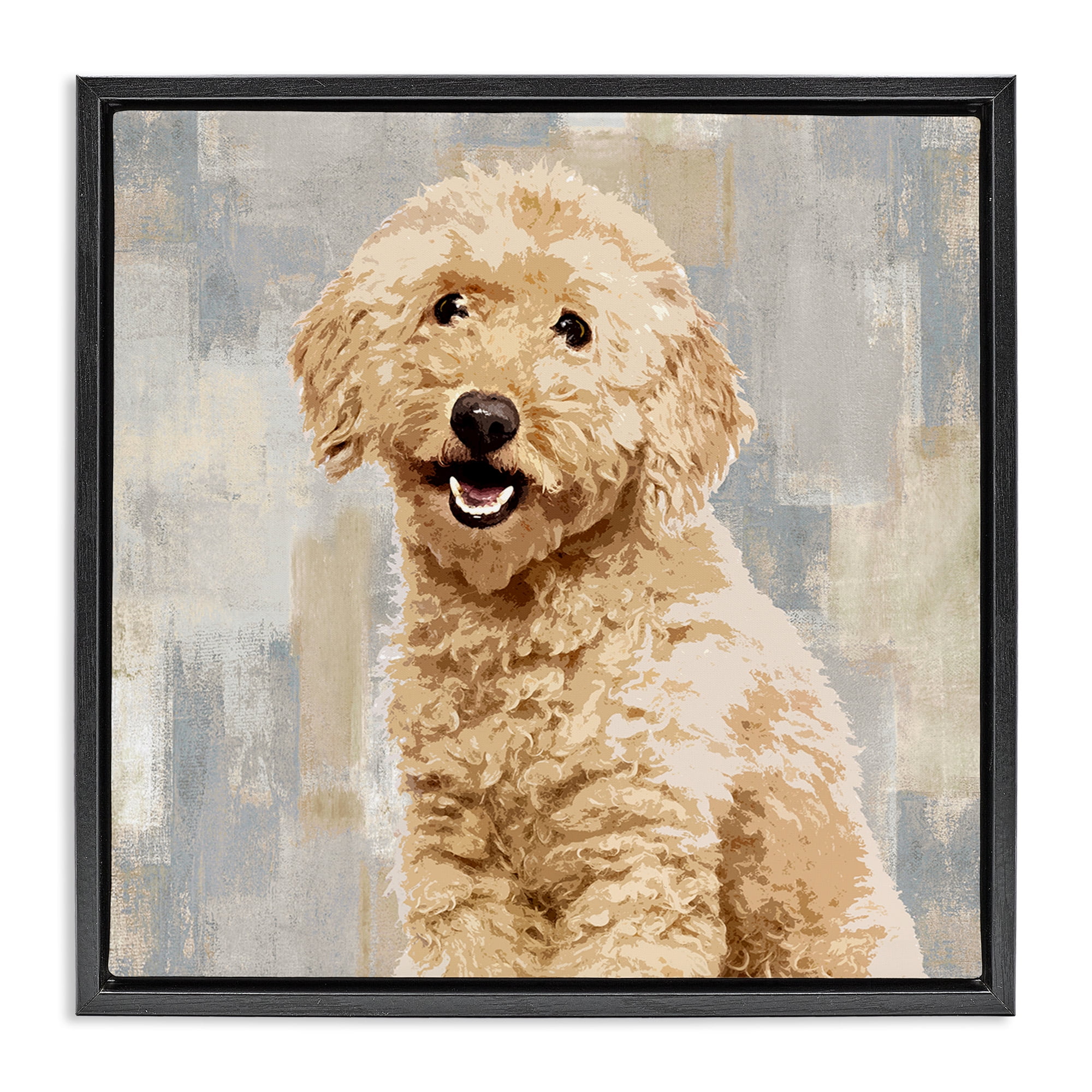 Stupell Industries Smiling Labradoodle Dog Animals & Insects Painting ...