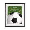 Stupell Industries Soccer Field & Ball Black Framed Print Under Glass ...