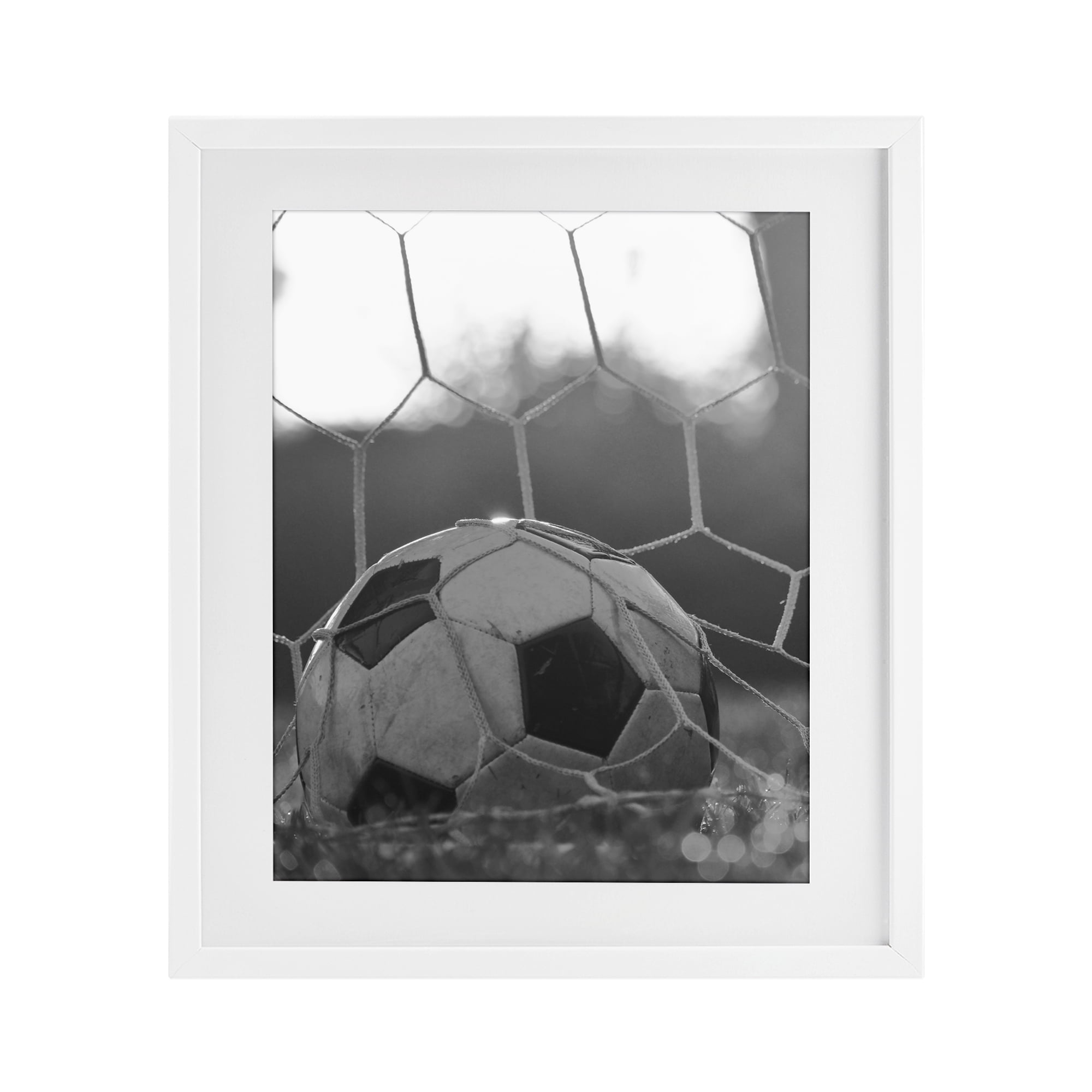 Stupell Industries Soccer Goal Score White Framed Print Under Glass ...