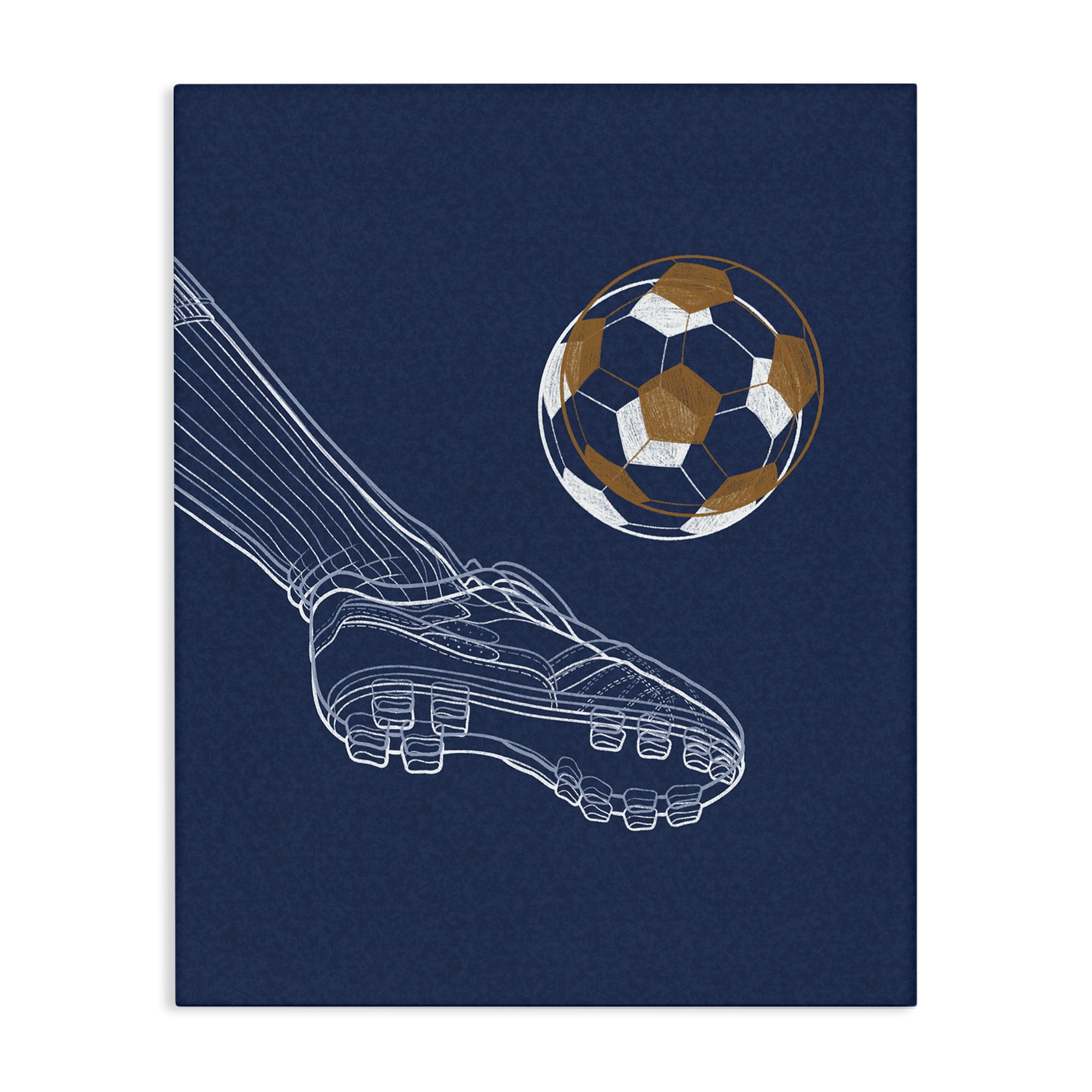Stupell Industries Soccer Lines Contour Canvas Wall Art, design by ...