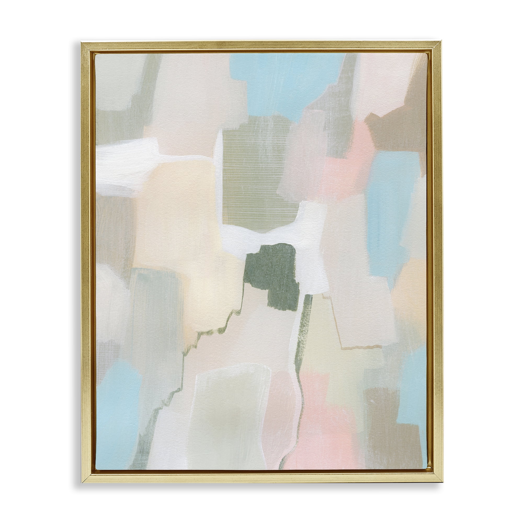 Stupell Industries Soft Abstract Expression Abstract Painting Gold ...