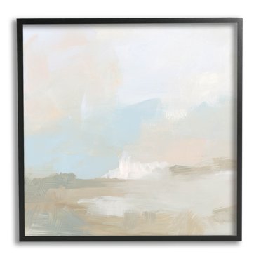 Stupell Industries Desert Landscape Shapes Abstracted Red Brown Framed ...