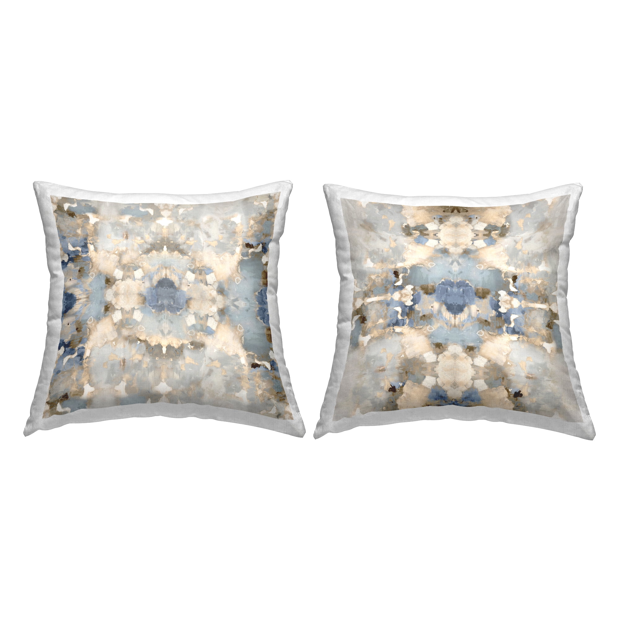 Stupell Industries Soft Blue Modern Boho Printed Throw Pillow Design by ...