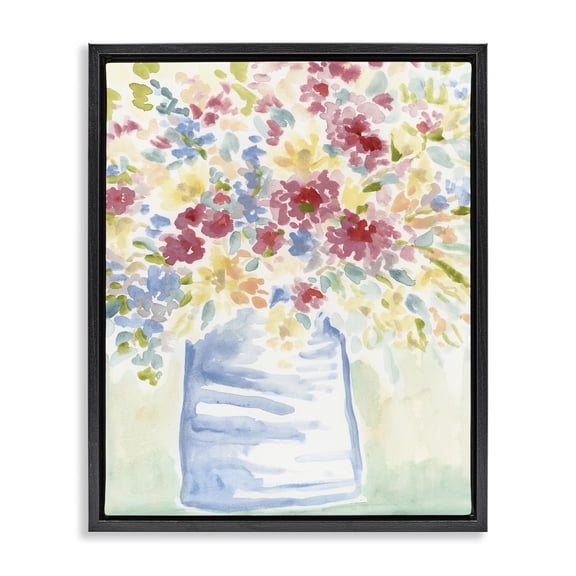 Stupell Industries Pink Floral Cowboy Hat Plants & Flowers Painting ...